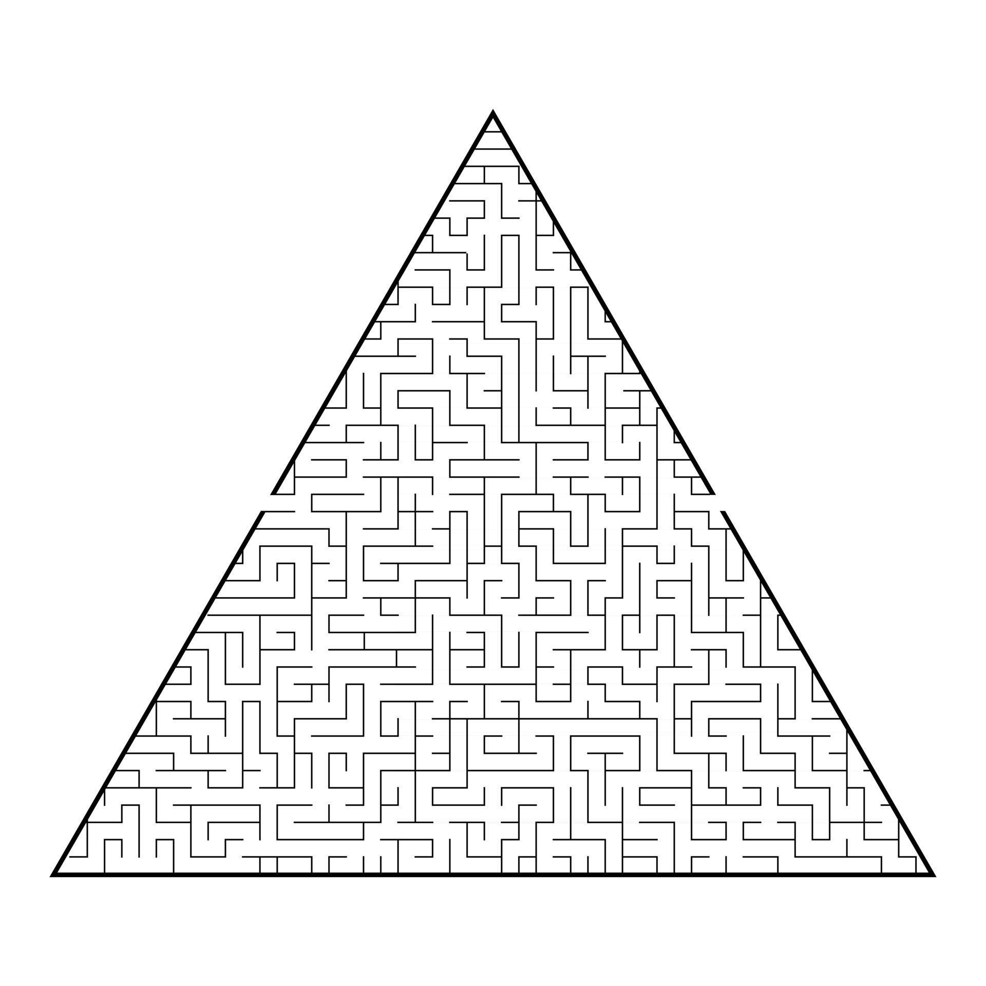 Difficult triangular labyrinth. Game for kids and adults. Puzzle for ... Difficult triangular labyrinth. Game for kids and adults. Puzzle for ...