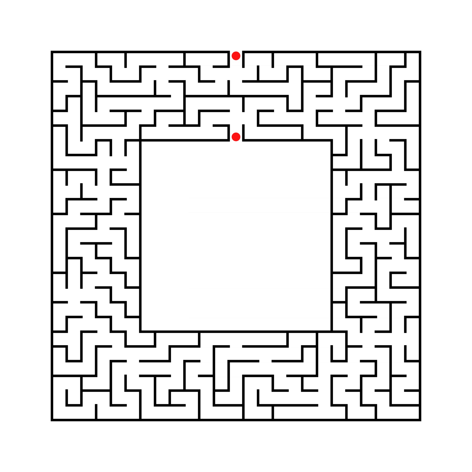 Black abstract square maze with a place for your image. An interesting ...