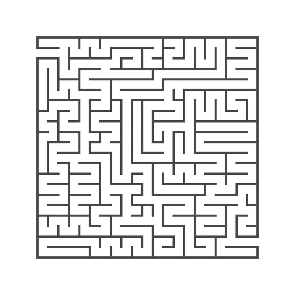 Abstract square maze. An interesting and useful game for children ... Abstract square maze. An interesting and useful game for children ...