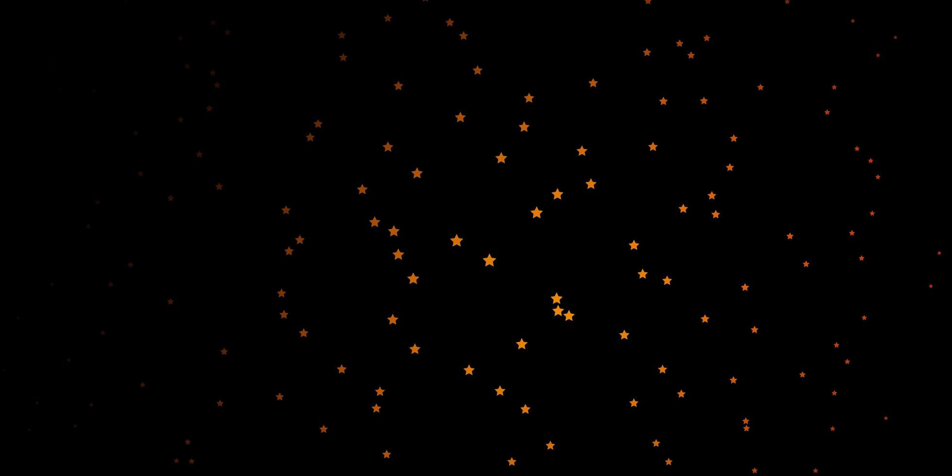 Dark Orange Vector Pattern With Abstract Stars 2937354 Vector Art At Vecteezy