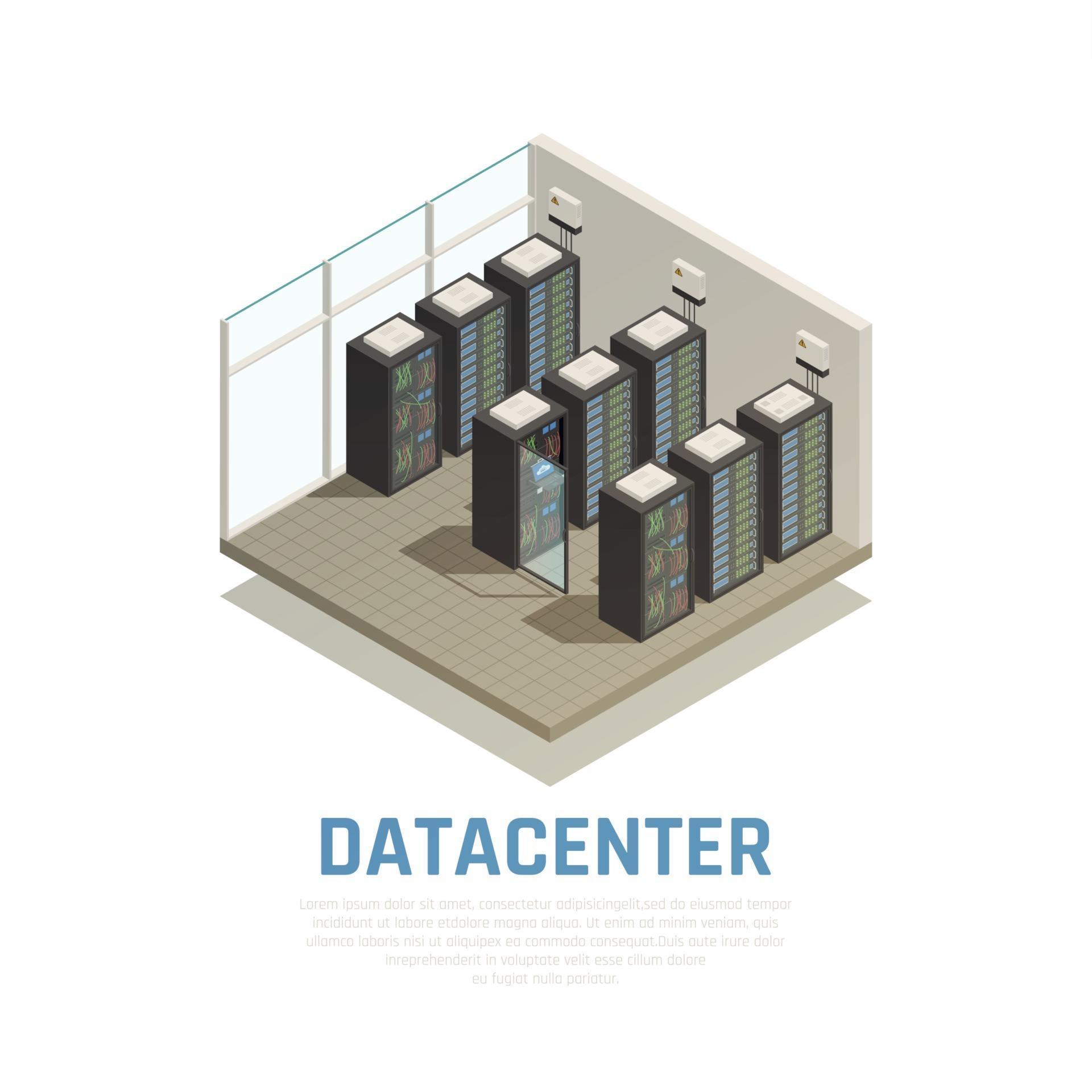 Datacenter Isometric Composition Vector Illustration 2938402 Vector Art ... Datacenter Isometric Composition Vector Illustration 2938402 Vector Art ...