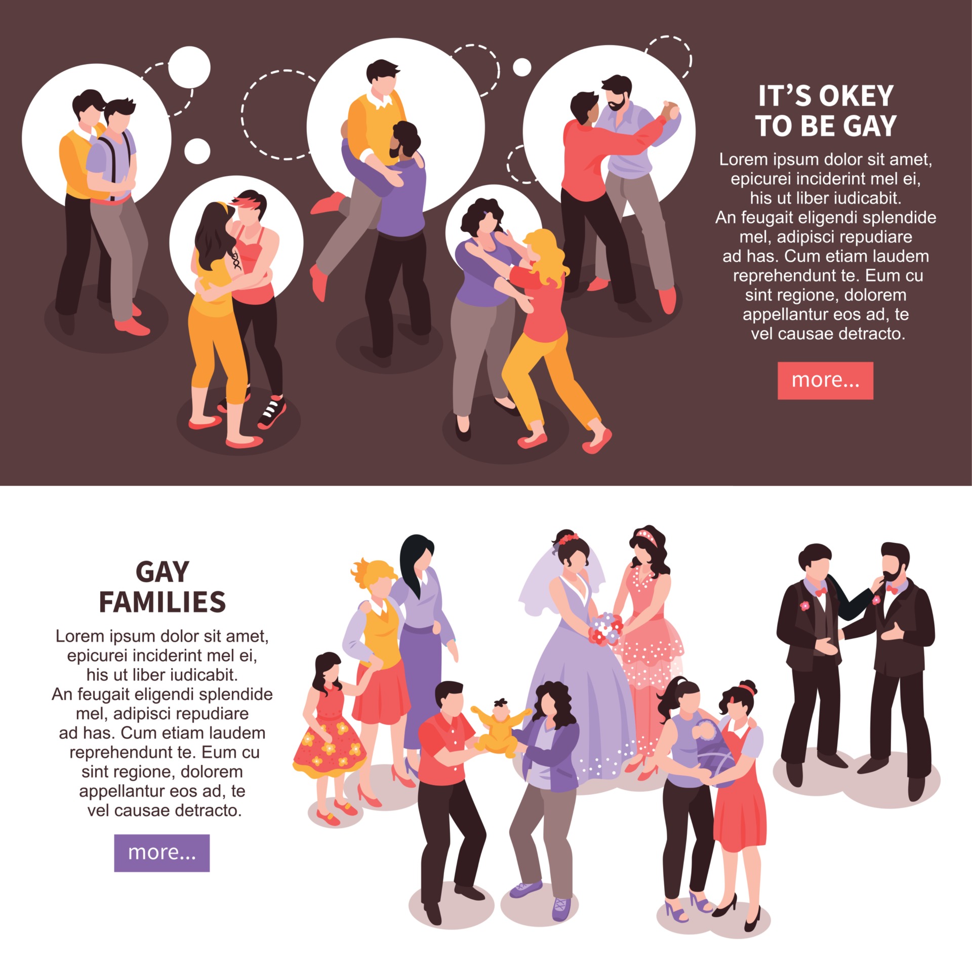 Lgbt Banners Set Vector Illustration 2944044 Vector Art at Vecteezy