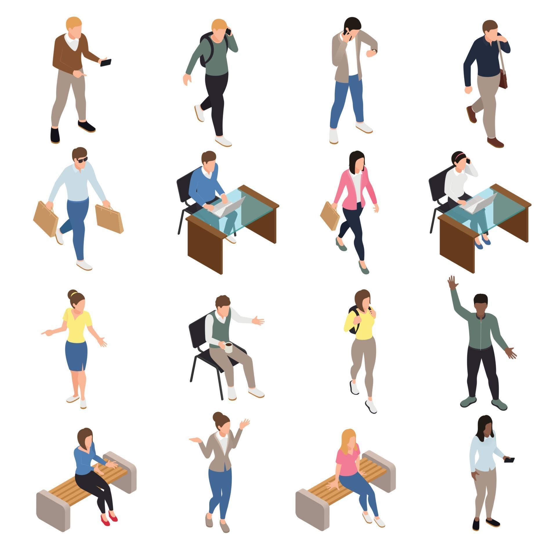 Casual City People Icons Set Vector Illustration 2944147 Vector Art at ... Casual City People Icons Set Vector Illustration 2944147 Vector Art at ...