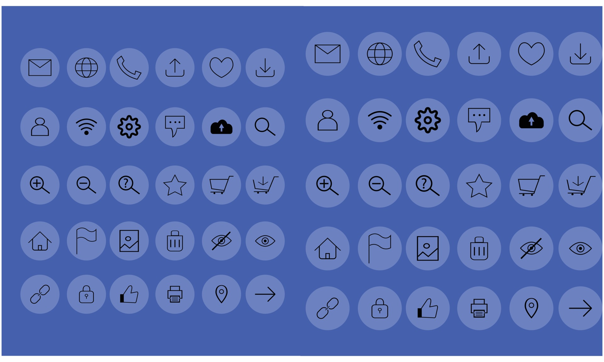 Icon set for web design 2944693 Vector Art at Vecteezy