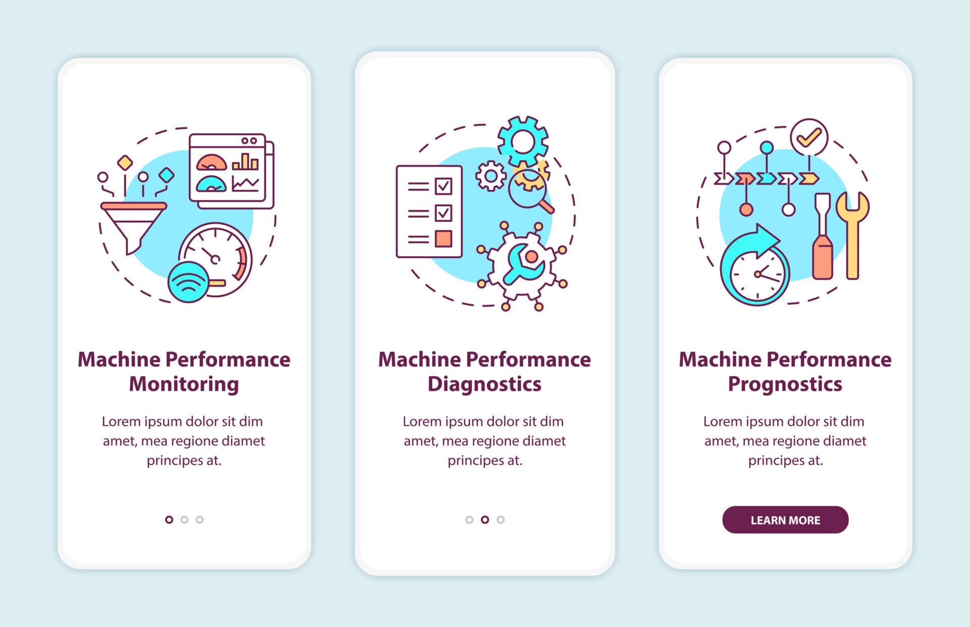 Digital Twin Tasks Onboarding Mobile App Page Screen 2945152 Vector Art At Vecteezy