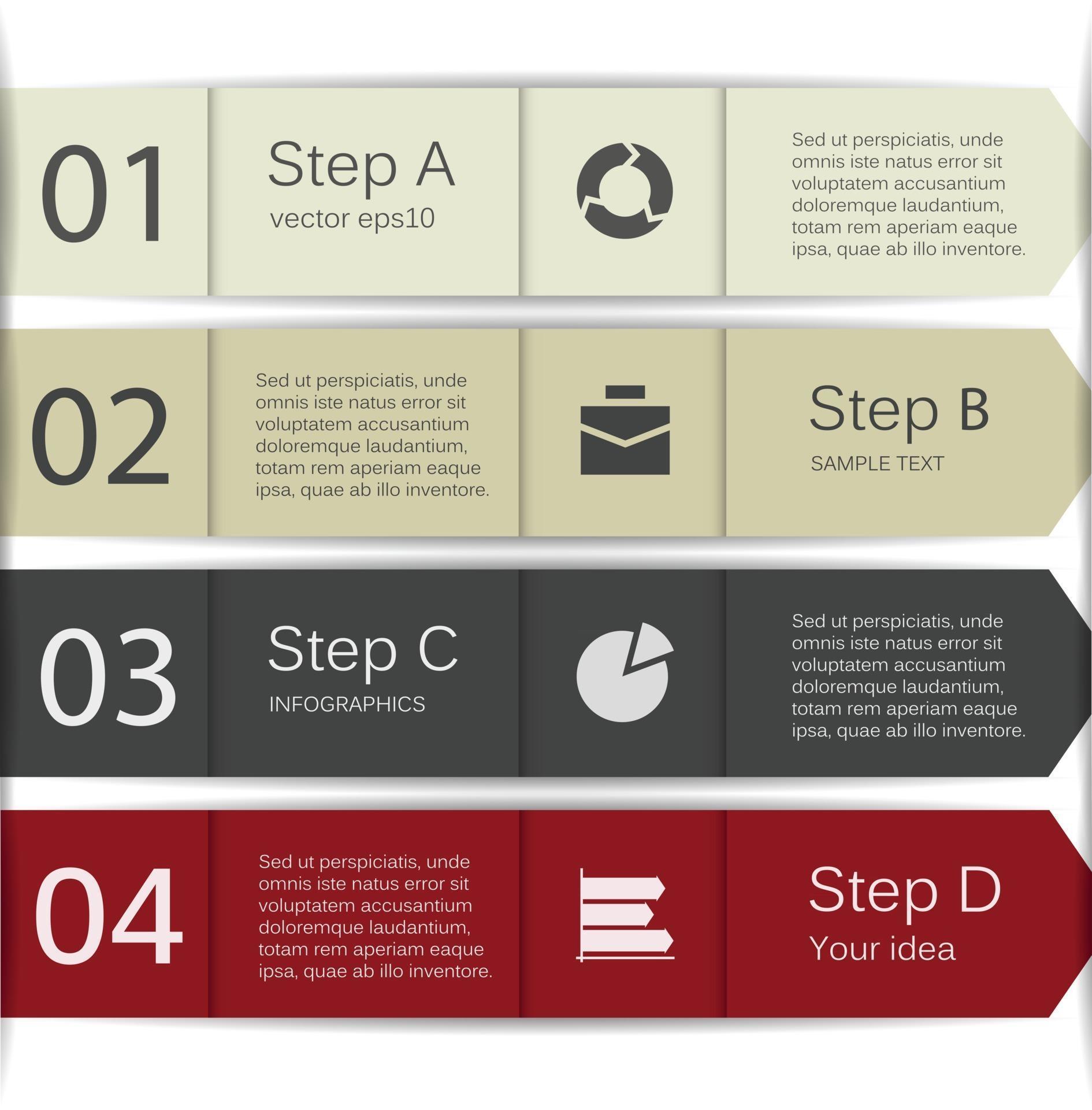 List infographic vector 2945756 Vector Art at Vecteezy