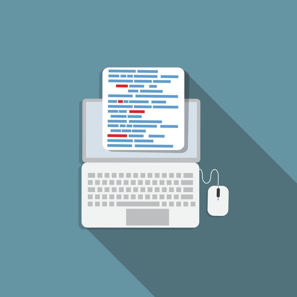 Programming Coding Concept Flat Background Vector Illustration 2946640 Vector Art At Vecteezy