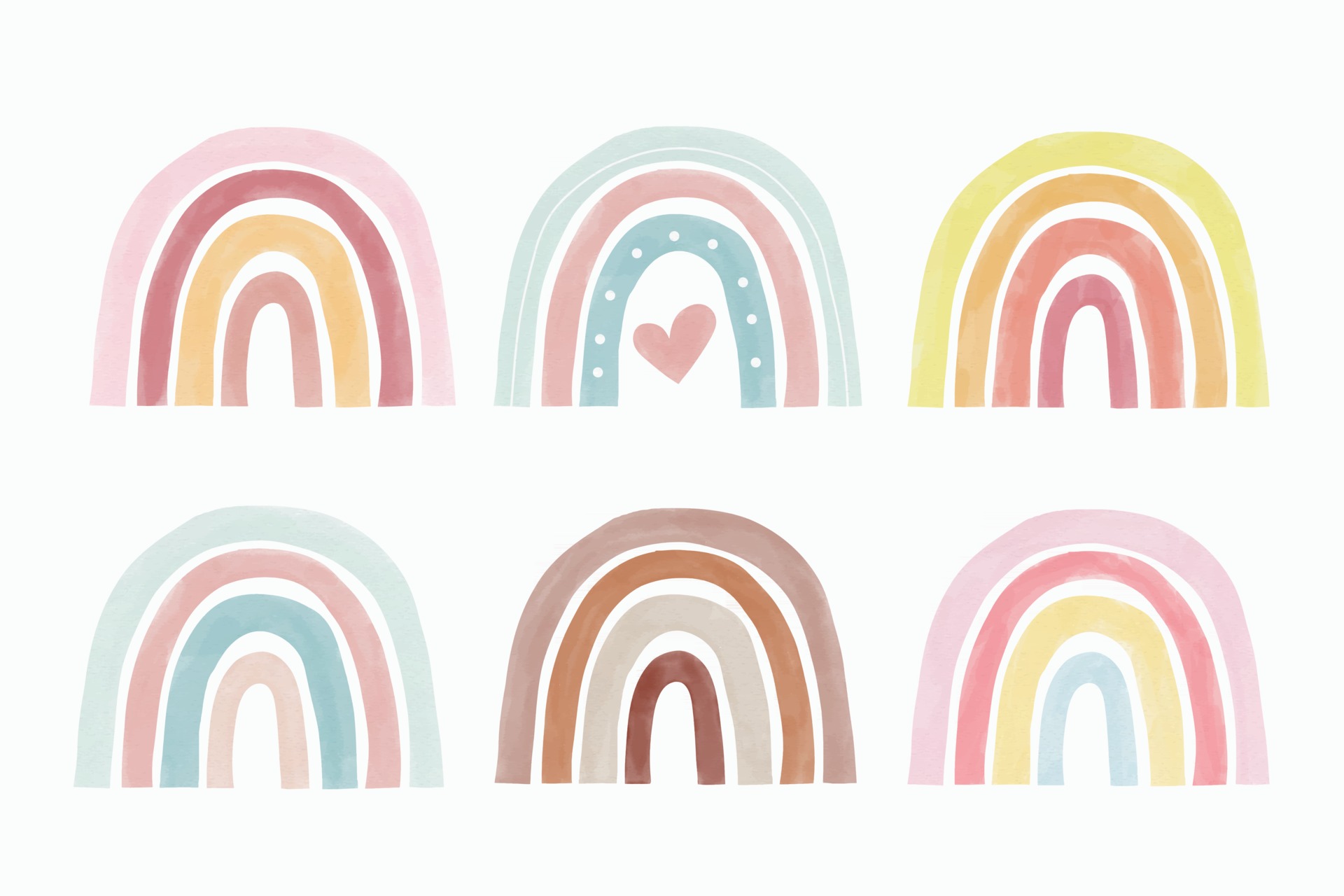 Rainbow Vector Art Icons And Graphics For Free Download
