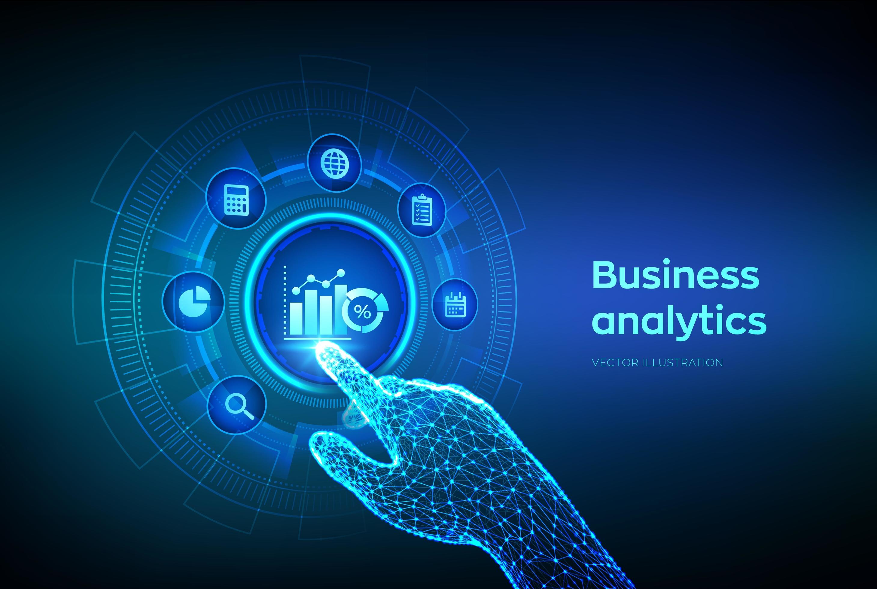 Business data analytics and robotic process automation concept 2949134 ...