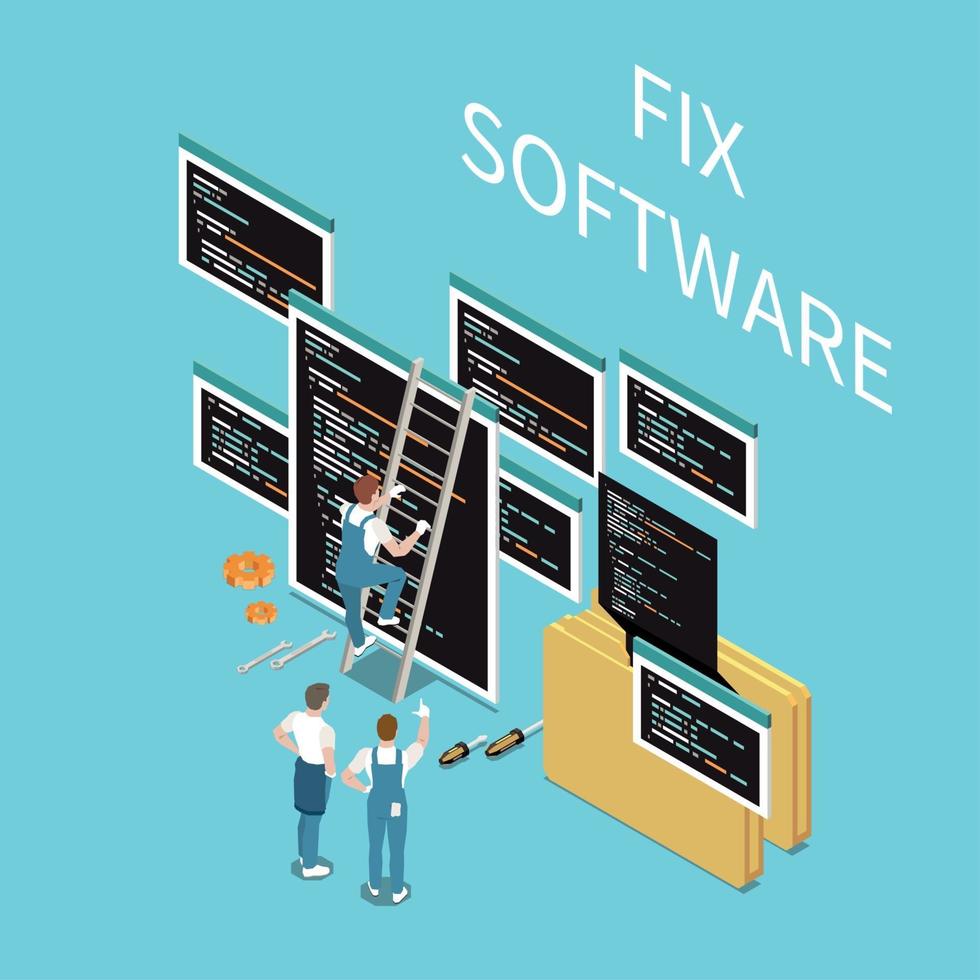 Programming Work Concept Vector Illustration 2951372 Vector Art at Vecteezy