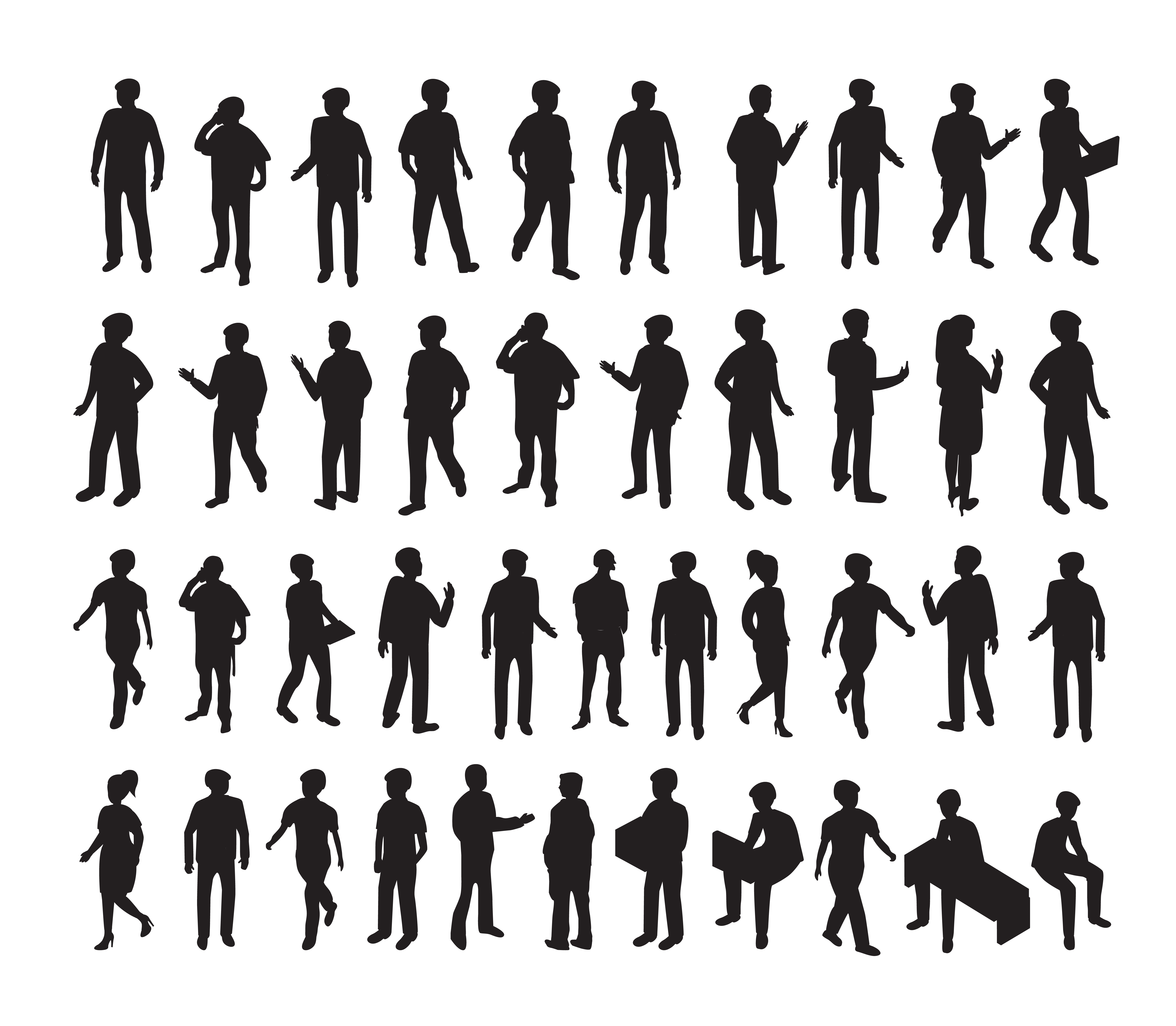 Isometric 3d illustration set Silhouettes of people 2953946 Vector Art ... Isometric 3d illustration set Silhouettes of people 2953946 Vector Art ...