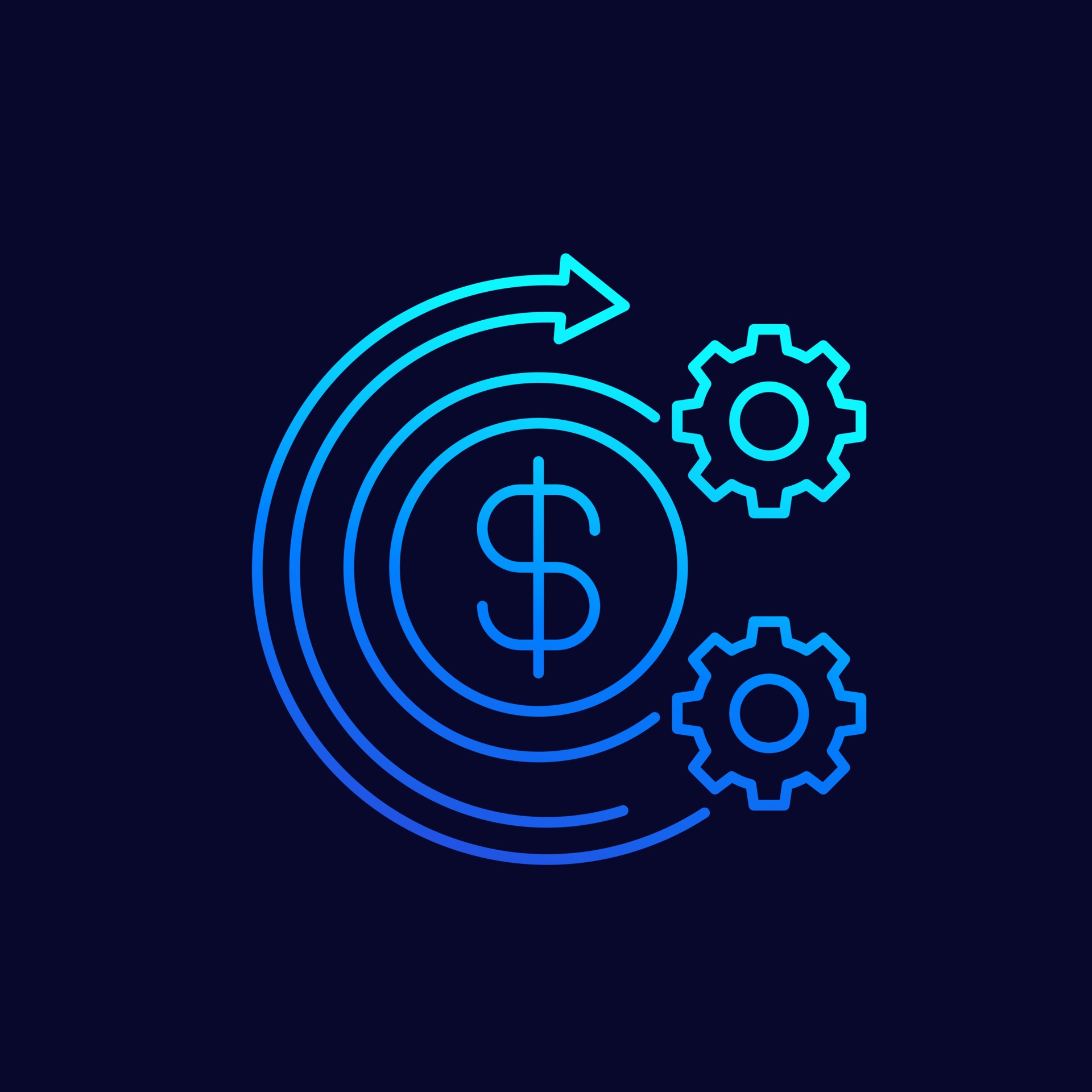 Cost Optimization Icon Thin Line Vector 2957214 Vector Art At Vecteezy