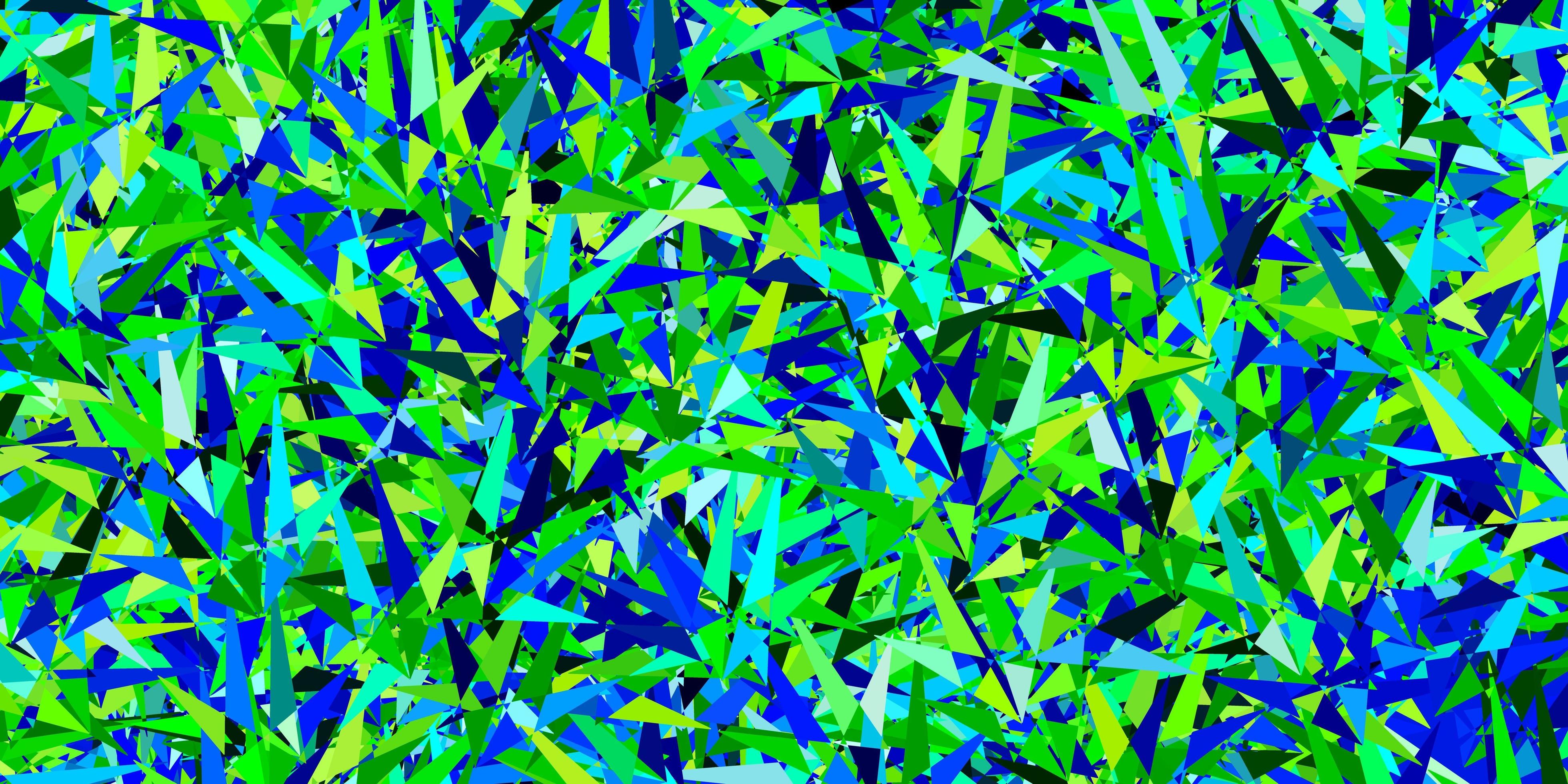 Dark Blue Green Vector Layout With Lines Triangles 2958396 Vector