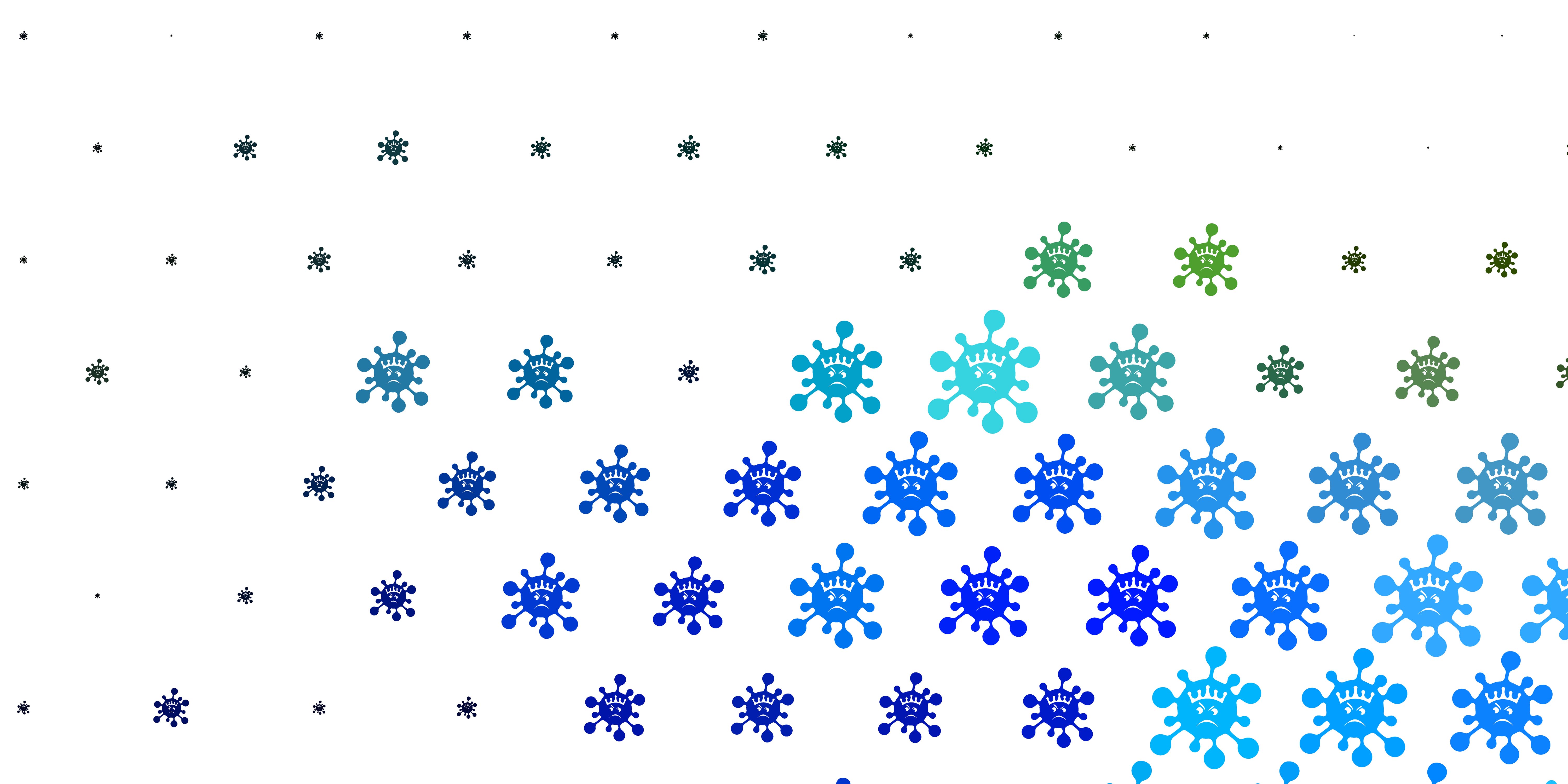 Light Blue, Green vector texture with disease symbols. 2961518 Vector ...