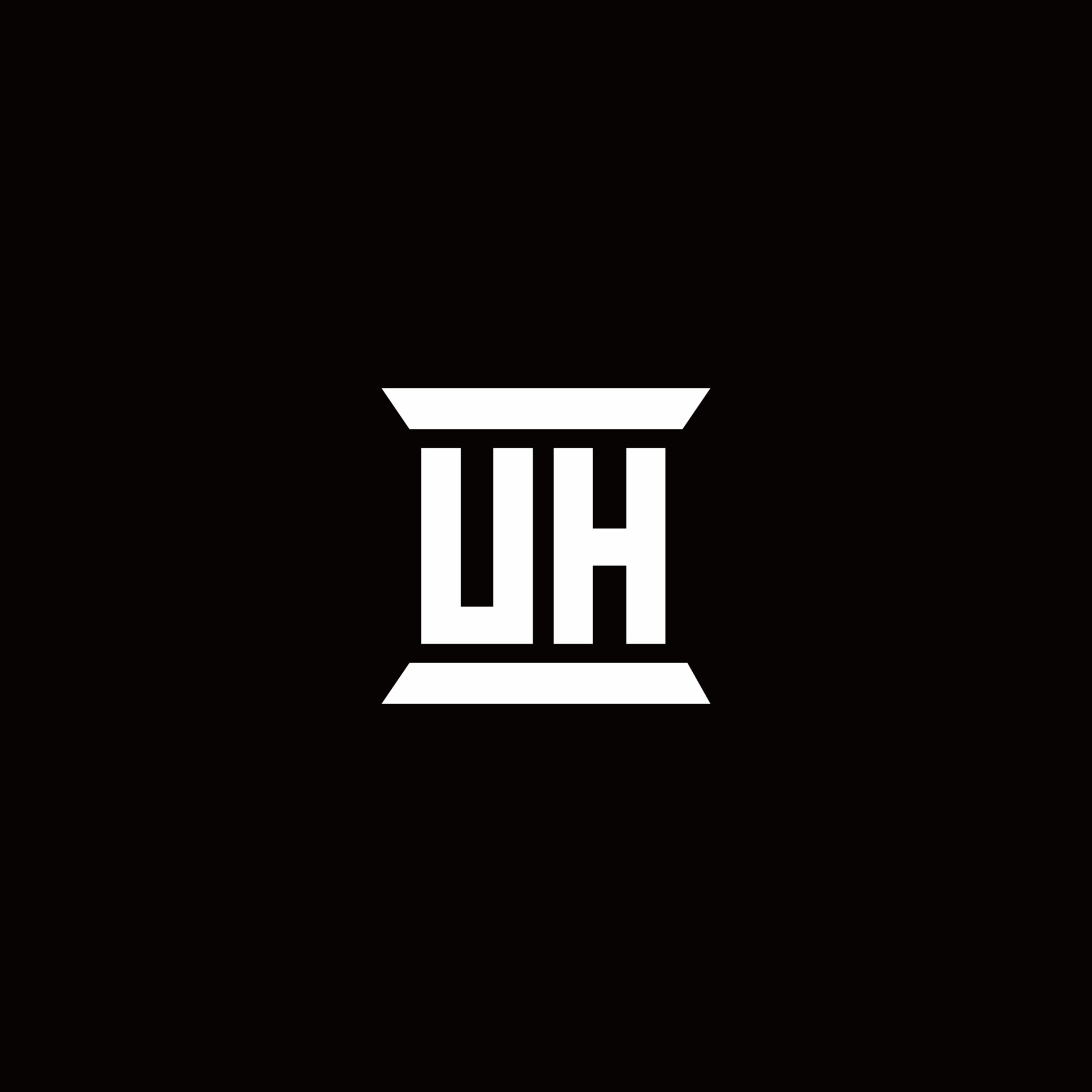 UH Logo monogram with pillar shape designs template 2962963 Vector Art ... UH Logo monogram with pillar shape designs template 2962963 Vector Art ...