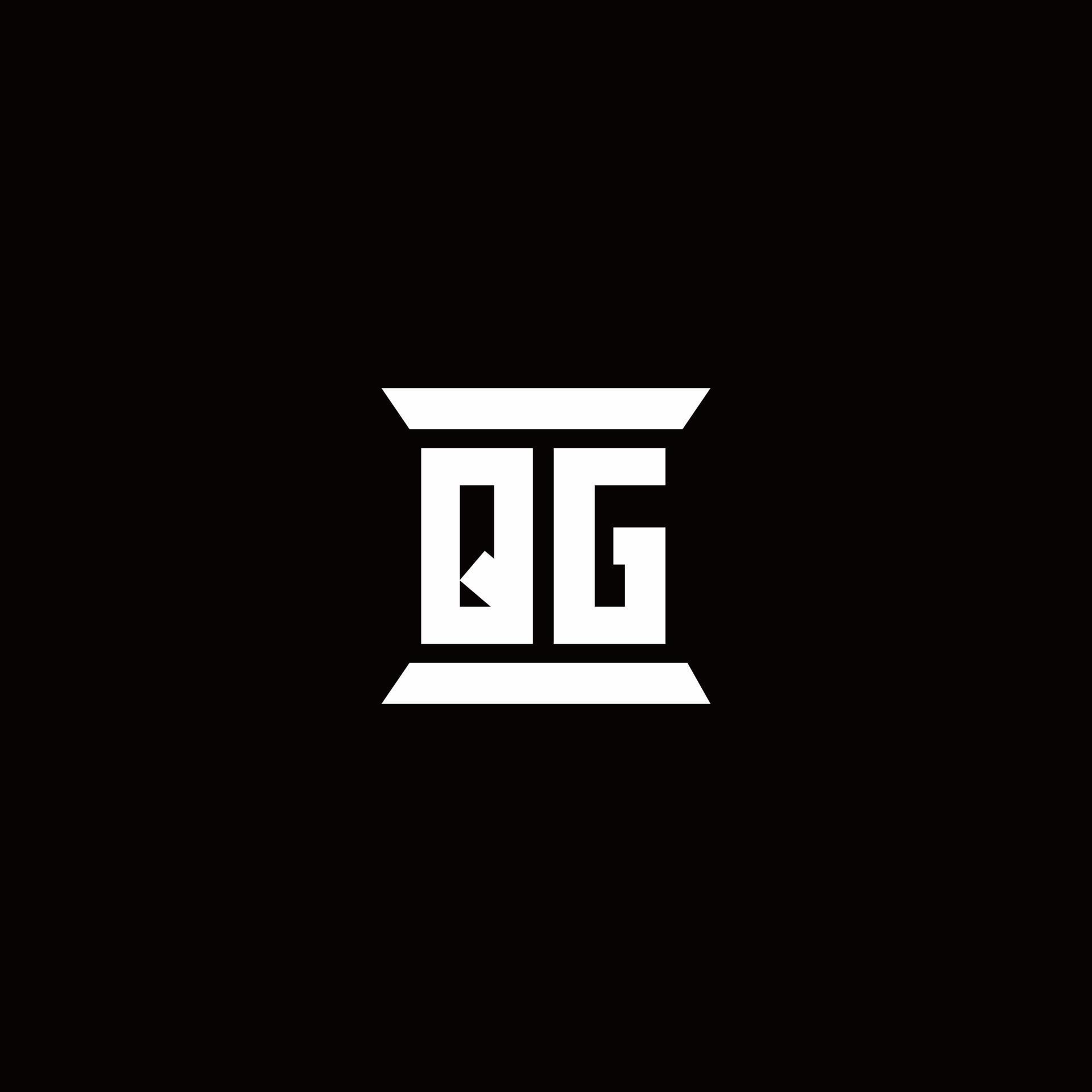 QG Logo monogram with pillar shape designs template 2963104 Vector Art ... QG Logo monogram with pillar shape designs template 2963104 Vector Art ...