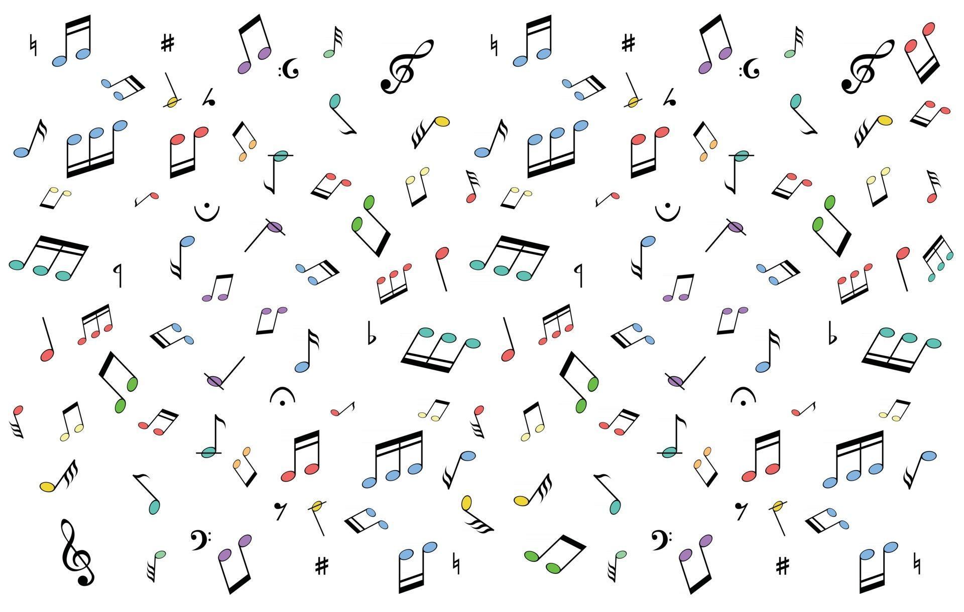 Collection of a musical notes. 2963136 Vector Art at Vecteezy