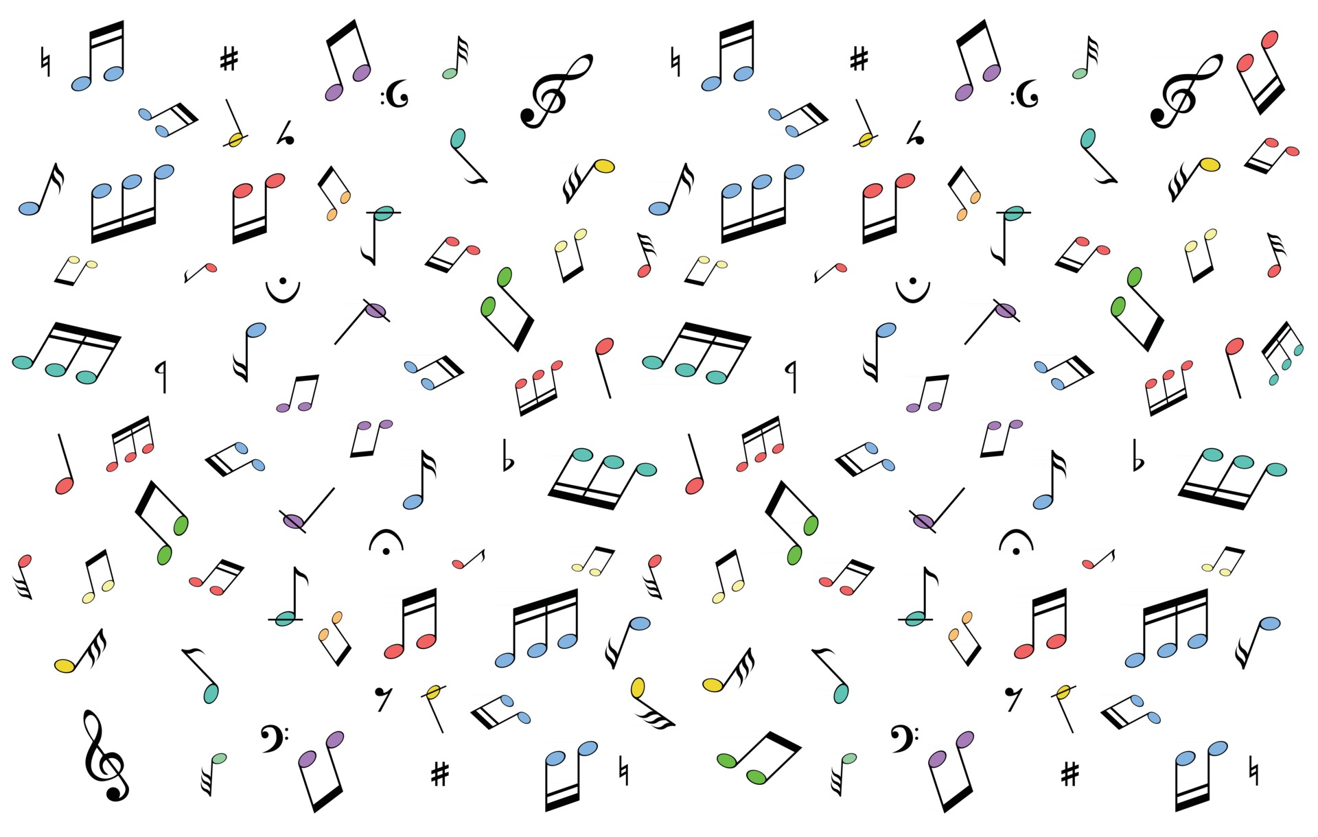 Collection of a musical notes. 2963136 Vector Art at Vecteezy
