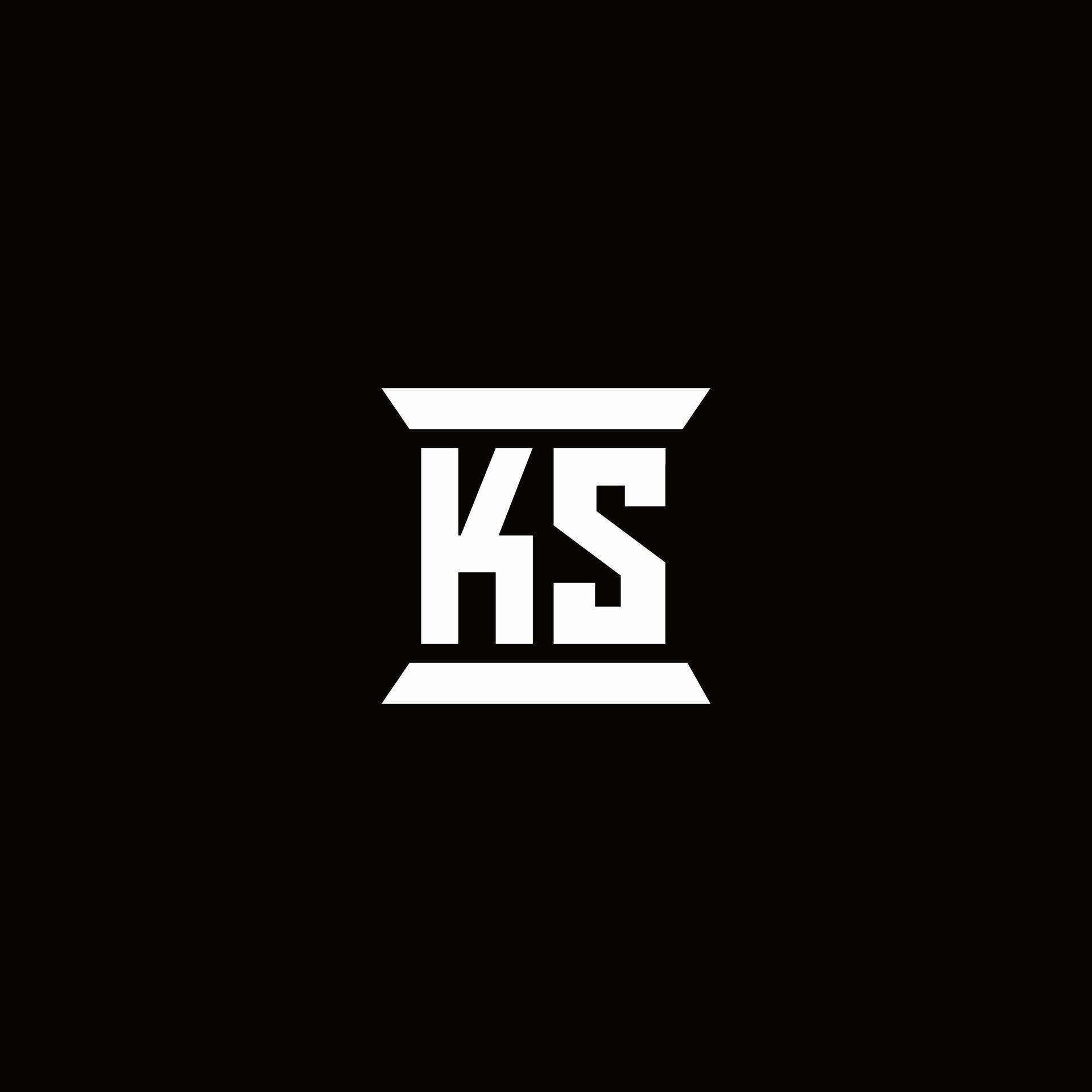 KS Logo monogram with pillar shape designs template 2963374 Vector Art ... KS Logo monogram with pillar shape designs template 2963374 Vector Art ...