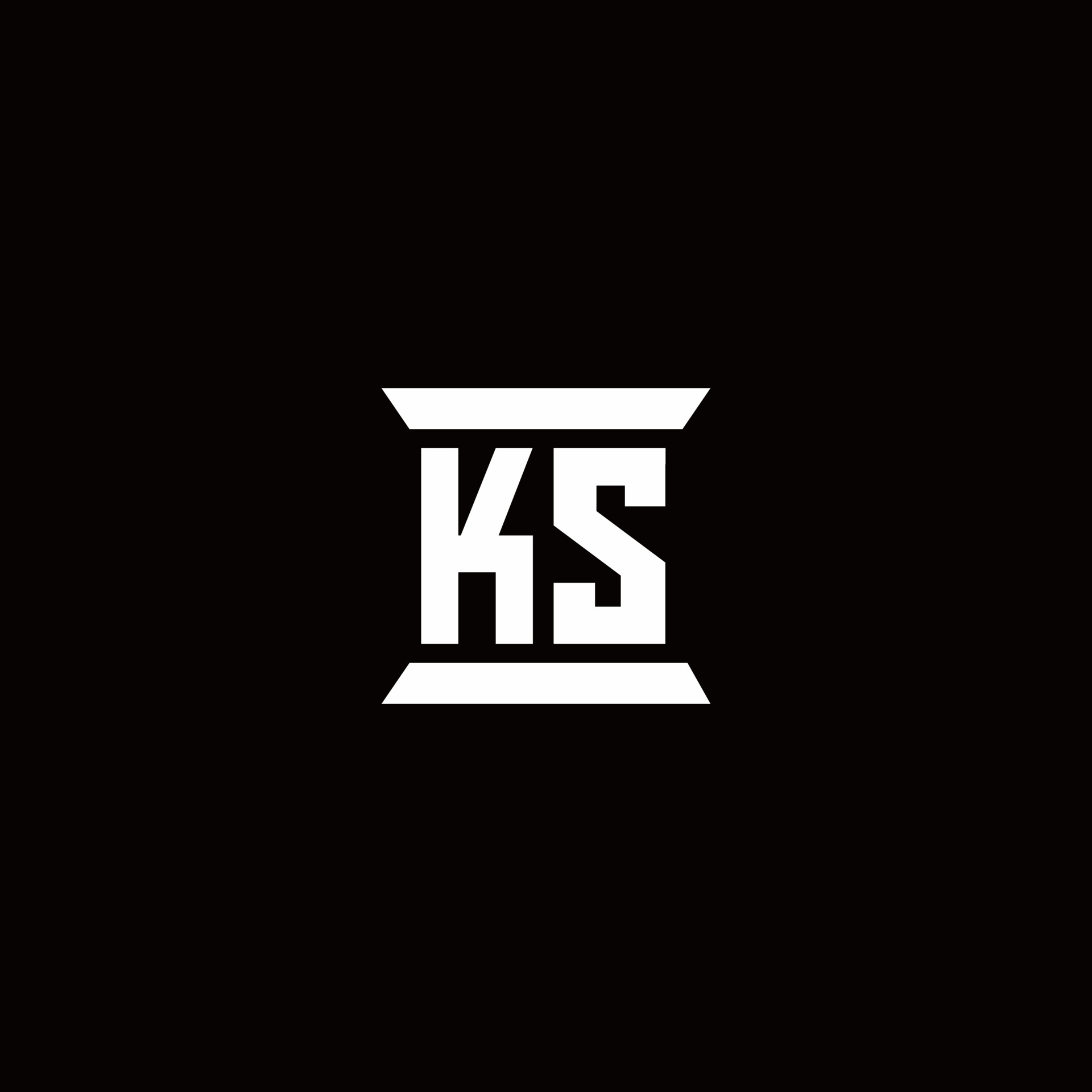KS Logo monogram with pillar shape designs template 2963374 Vector Art ... KS Logo monogram with pillar shape designs template 2963374 Vector Art ...