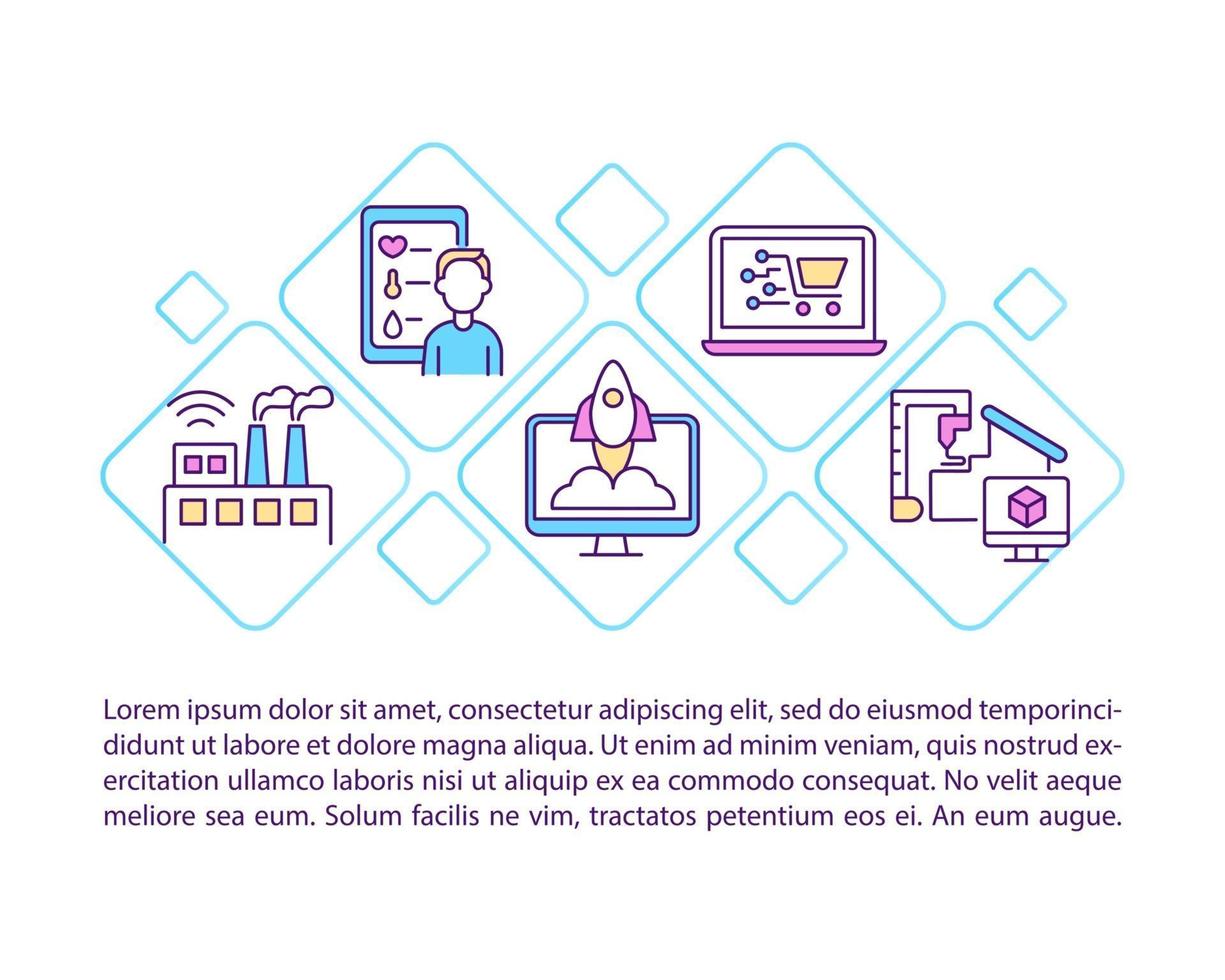 Modern engineering concept line icons with text 2965202 Vector Art at ...