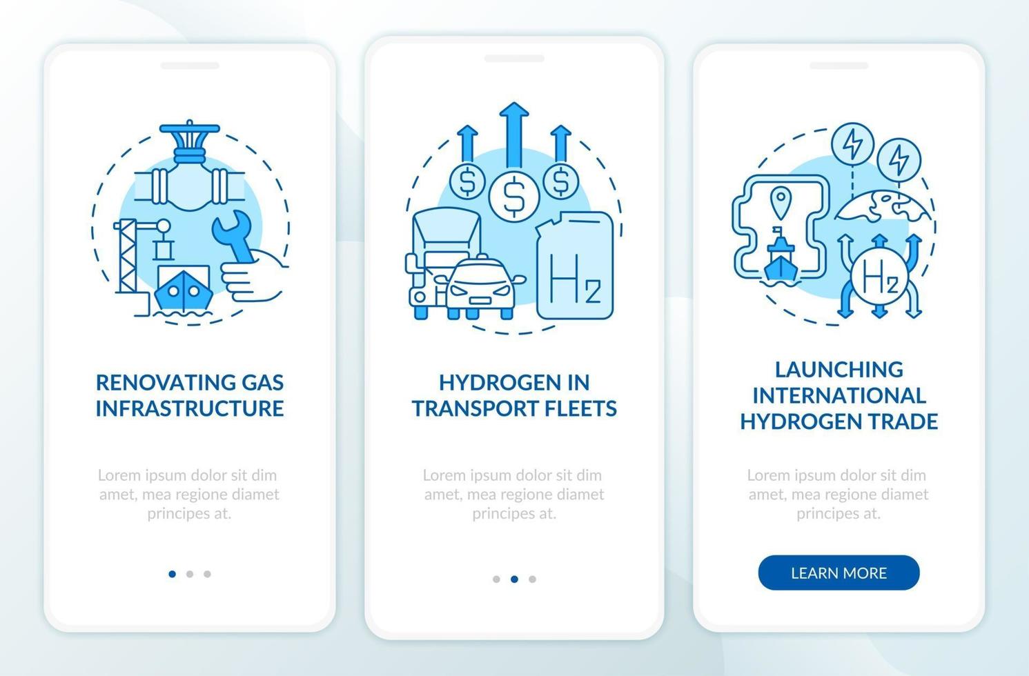 Promoting Green Hydrogen Onboarding Mobile App Page Screen 2965341