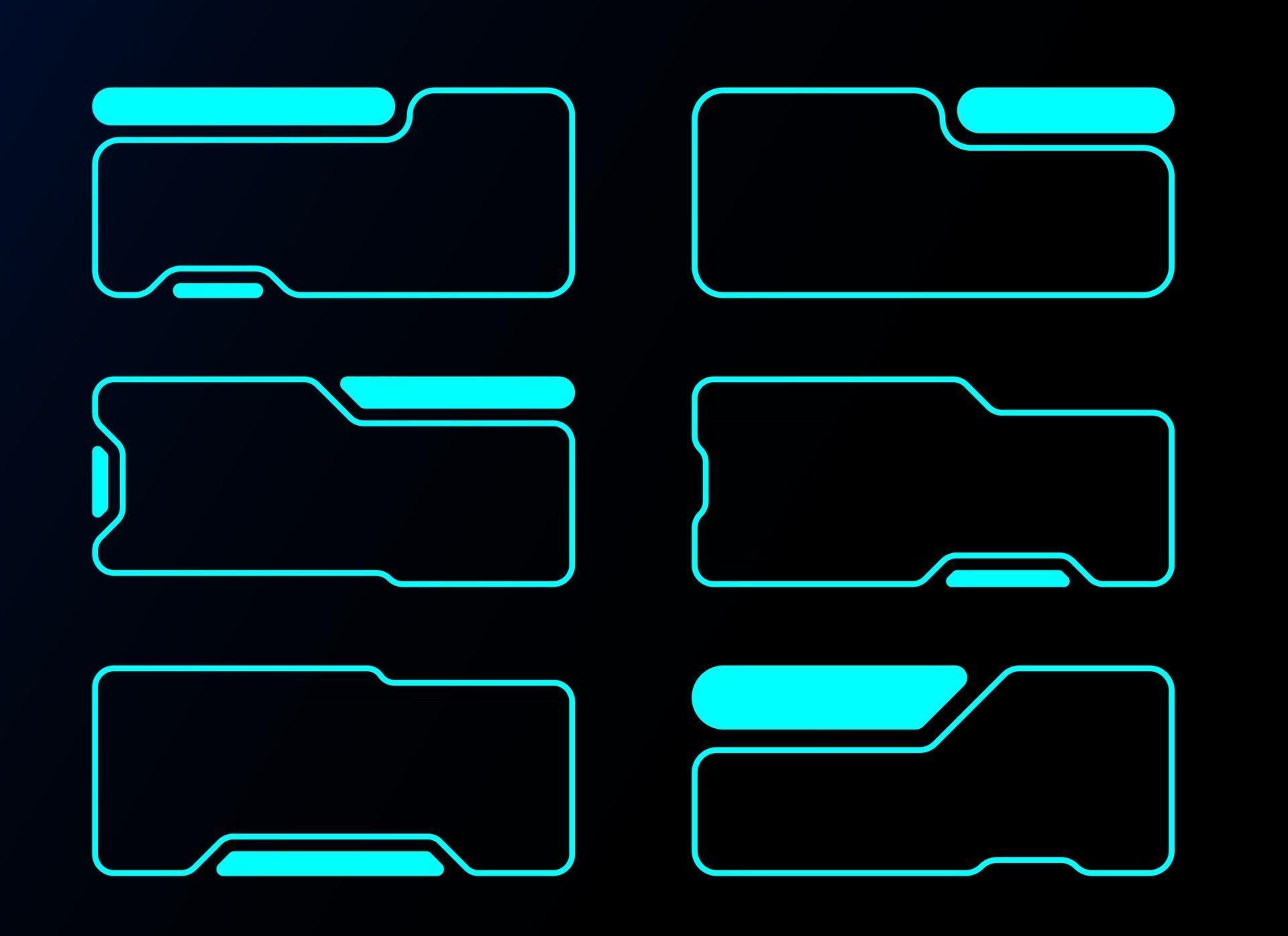 Futuristic rounded square frame hud vector design for game. 2966690 ... Futuristic rounded square frame hud vector design for game. 2966690 ...