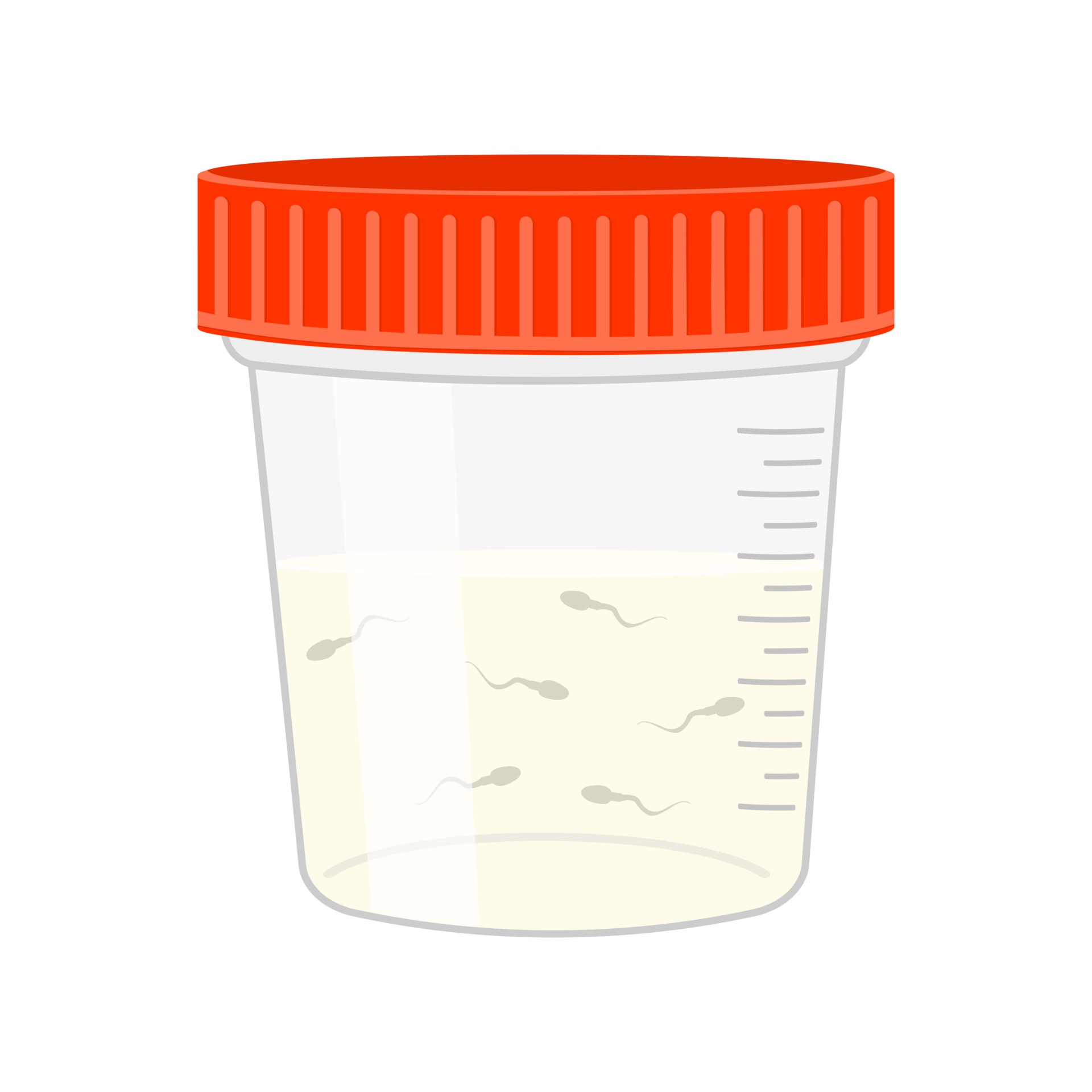 Semen Analysis Sperm Sample Plastic Container 2970925 Vector Art At Vecteezy