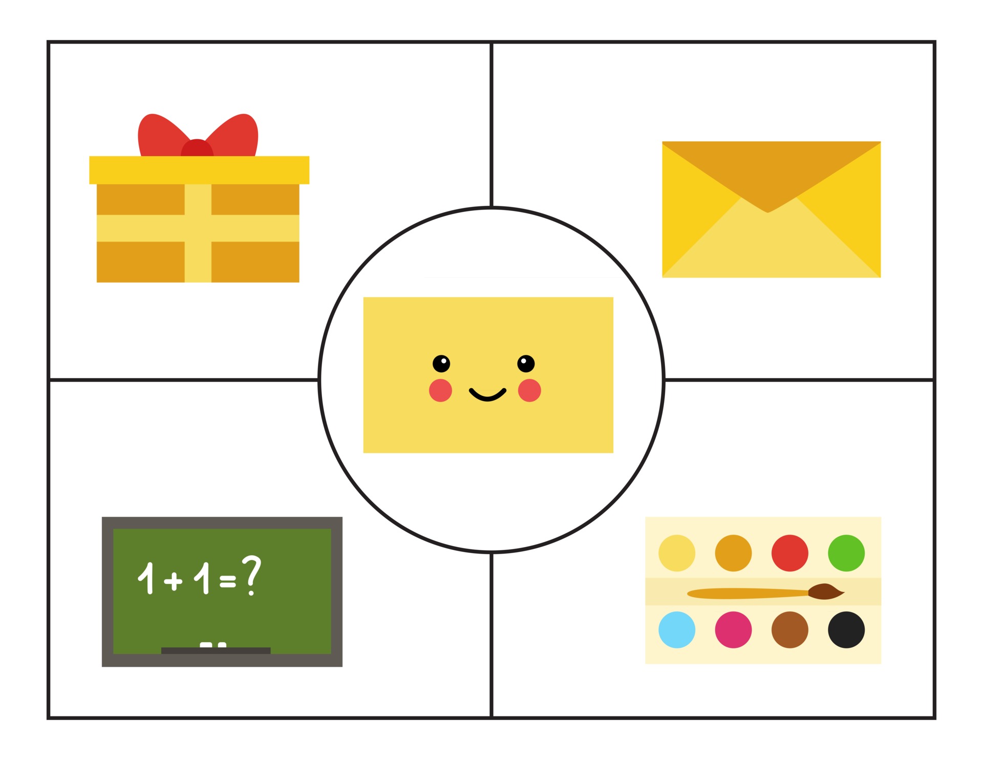 Learning basic geometric forms for children. Cute rectangle. 2971610 ...