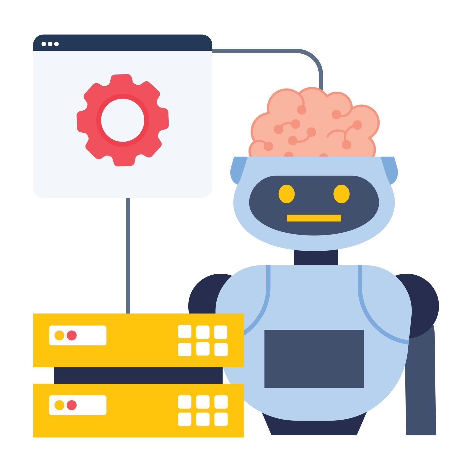 Web Robot Learning 2972220 Vector Art at Vecteezy