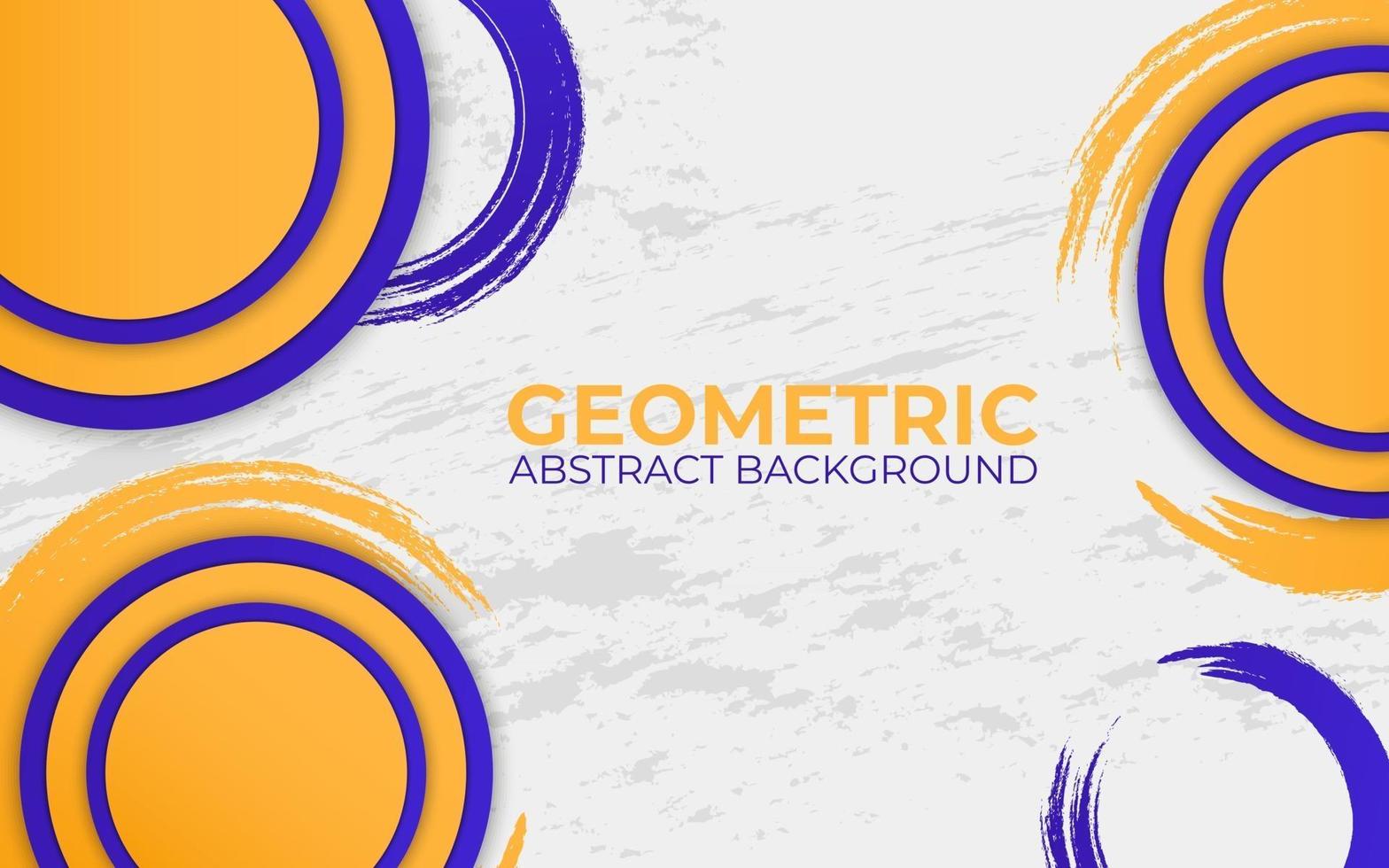 blue and yellow abstract geometric background. vector illustration ...