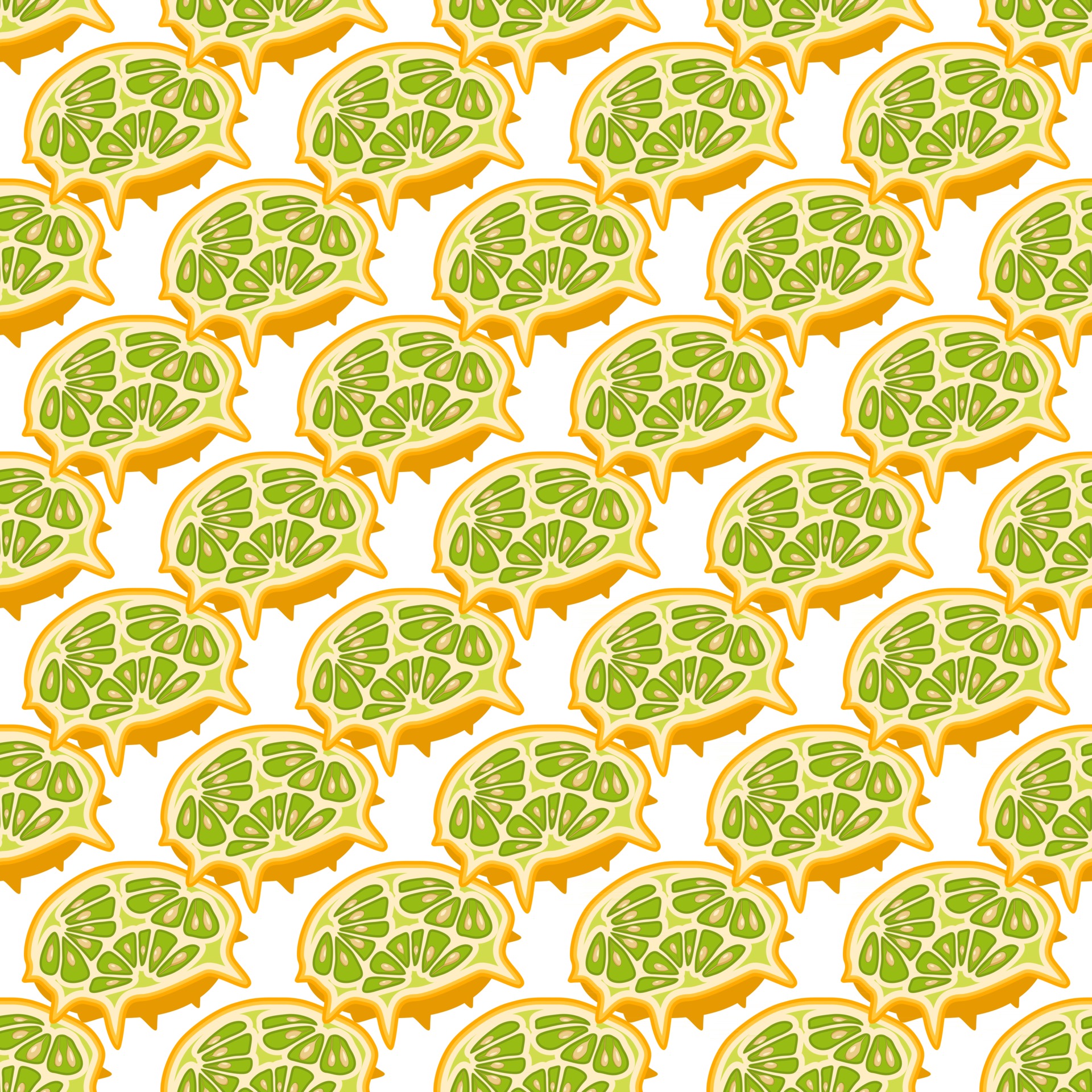 Illustration on theme big colored seamless kiwano 2985073 Vector Art at ...