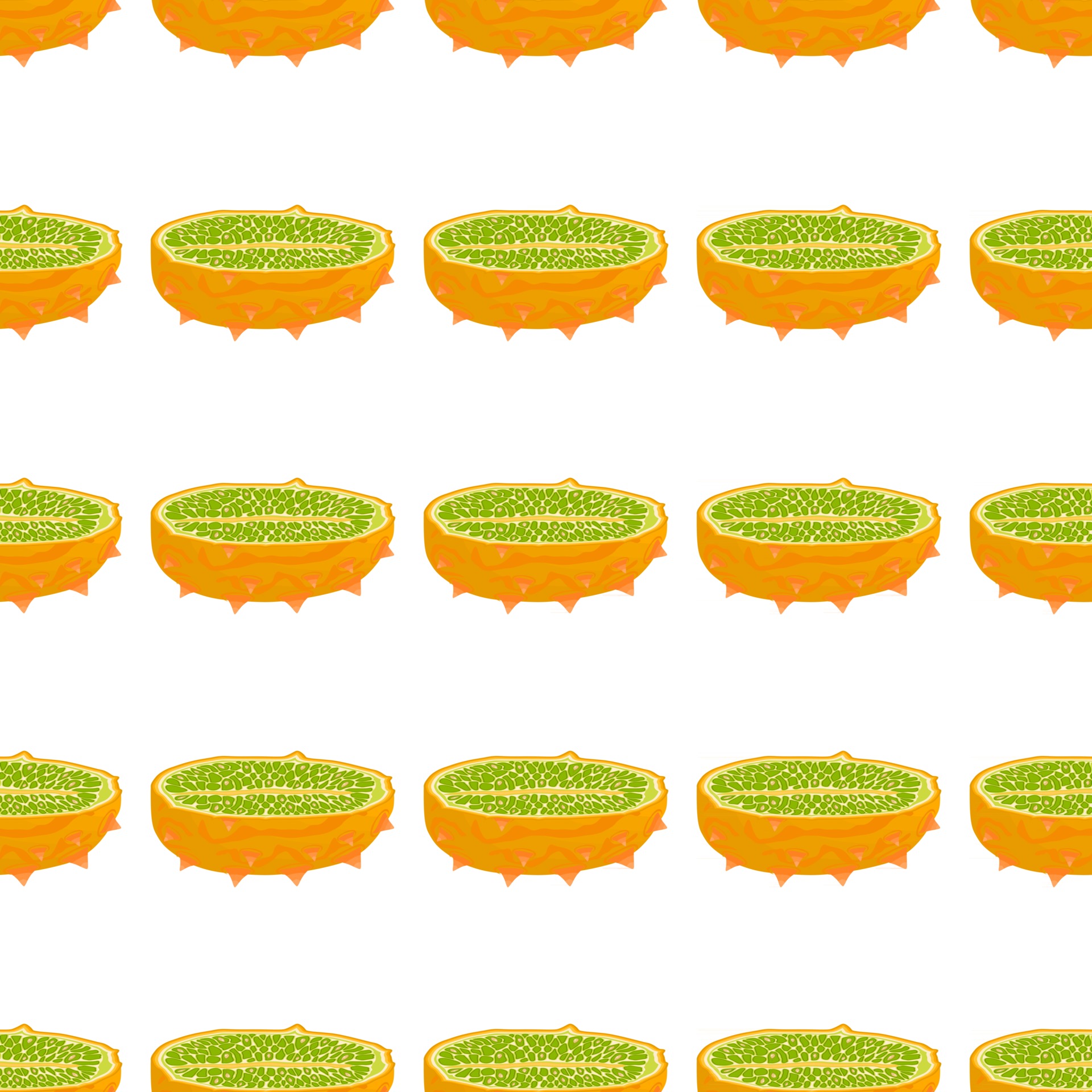 Illustration on theme big colored seamless kiwano 2985074 Vector Art at ...