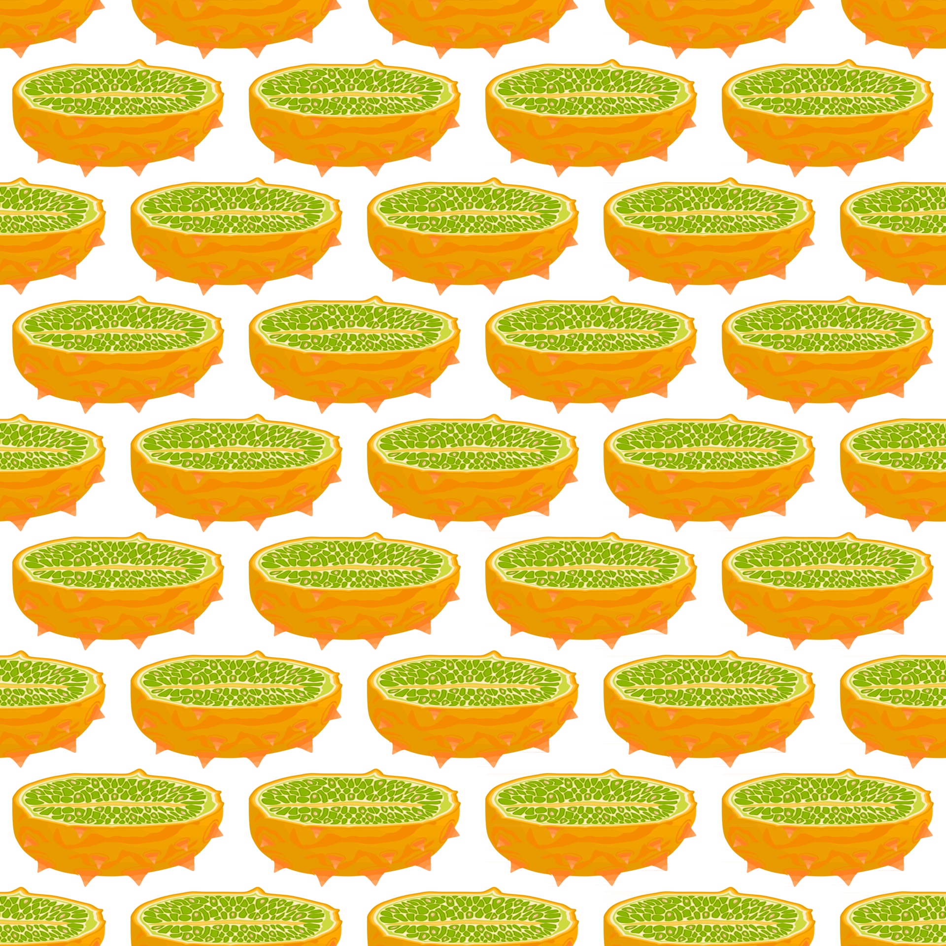 Illustration on theme big colored seamless kiwano 2985077 Vector Art at ...