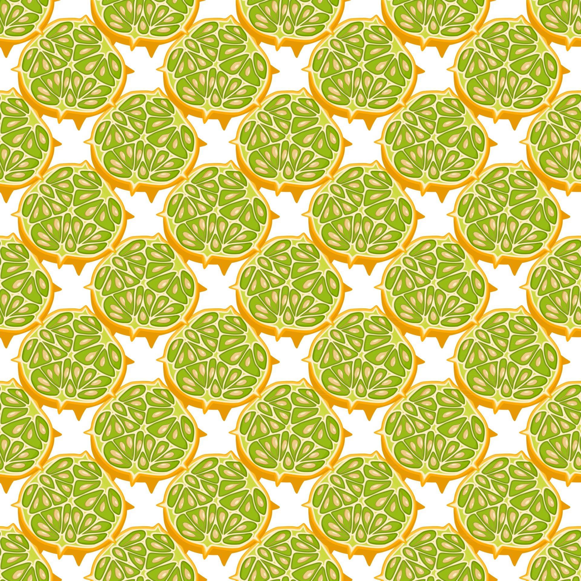 Illustration on theme big colored seamless kiwano 2985163 Vector Art at ...