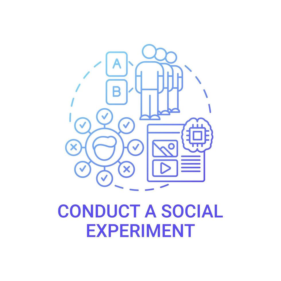Conduct Social Experiments Concept Icon 2985472 Vector Art At Vecteezy