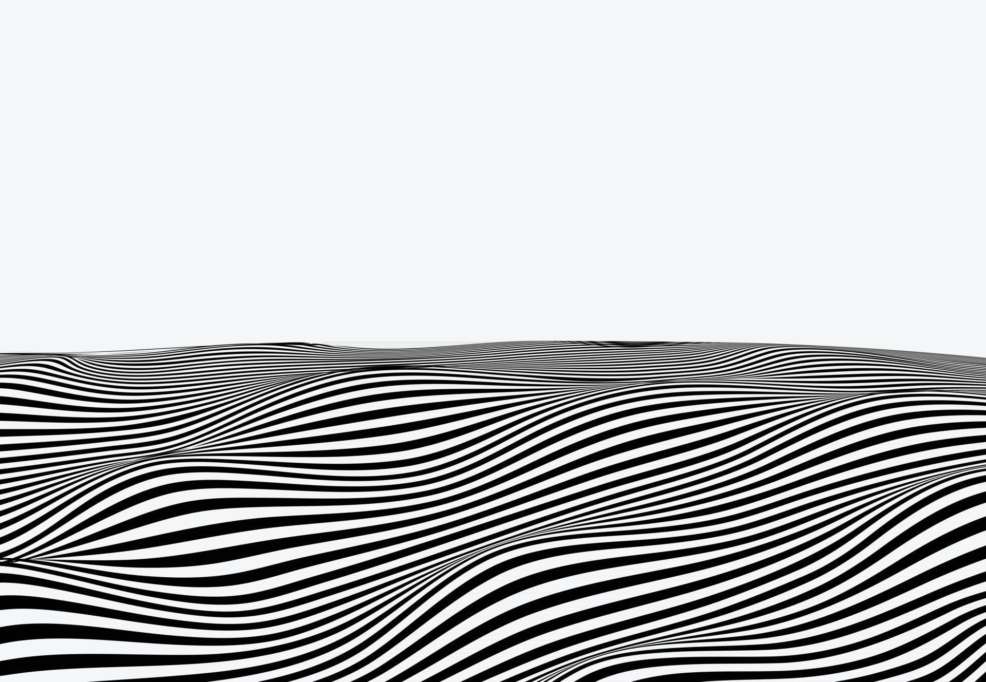 Abstract lines wave. Wavy stripes pattern. Vector illustration 2990755 ...