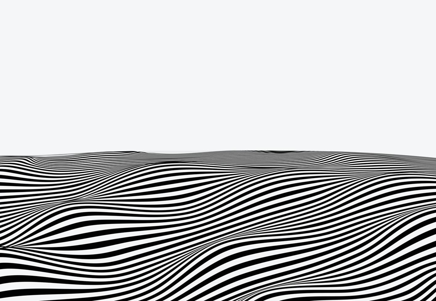 Abstract lines wave. Wavy stripes pattern. Vector illustration 2990755 ...