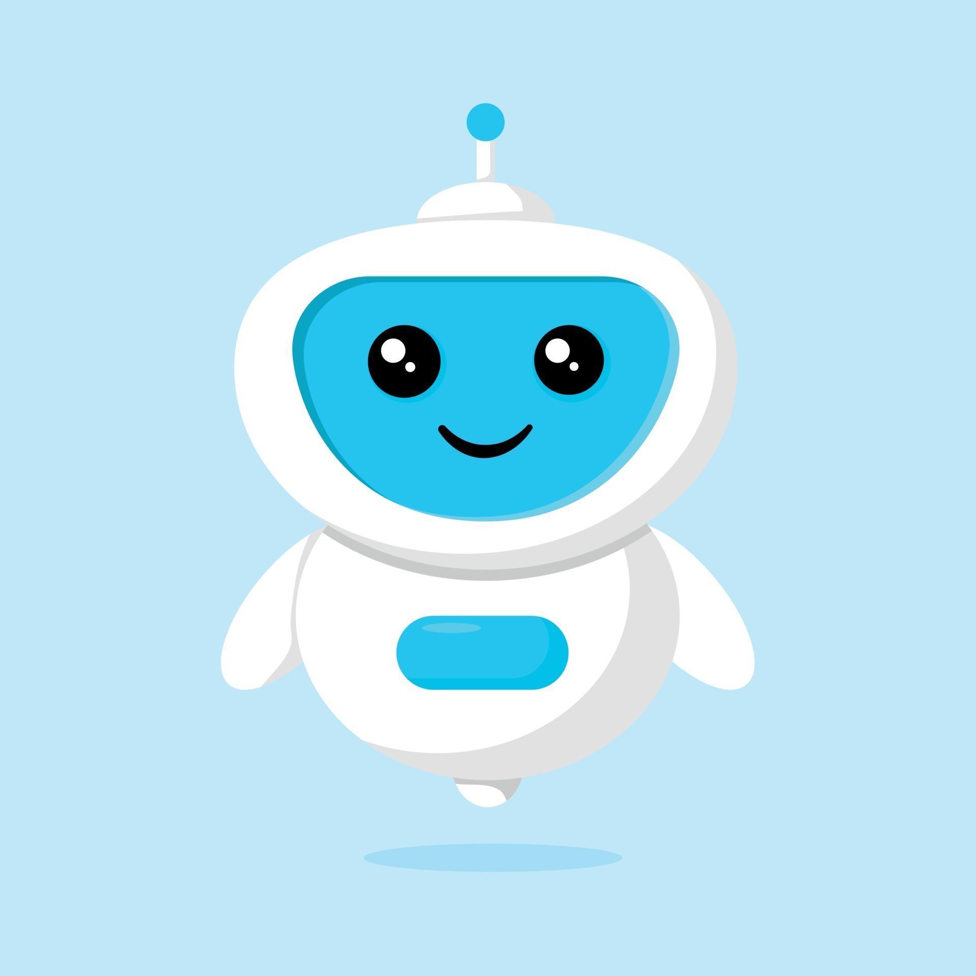 blue and white cute flying robot 2993605 Vector Art at Vecteezy