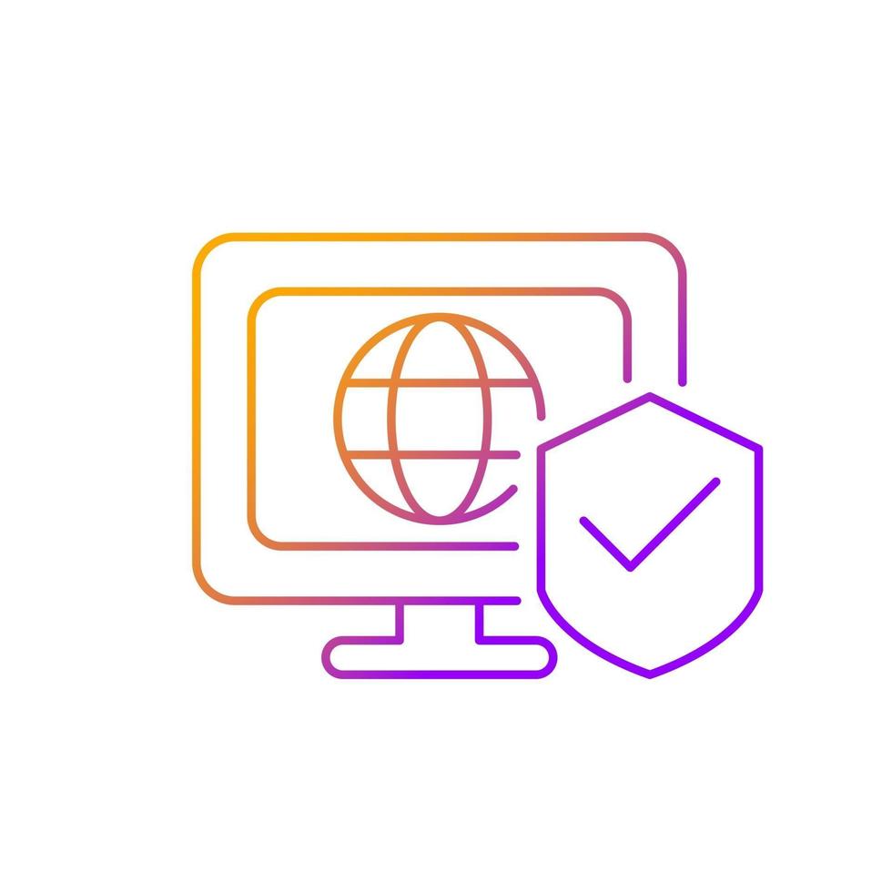 Network Security Gradient Linear Vector Icon 2997141 Vector Art At Vecteezy