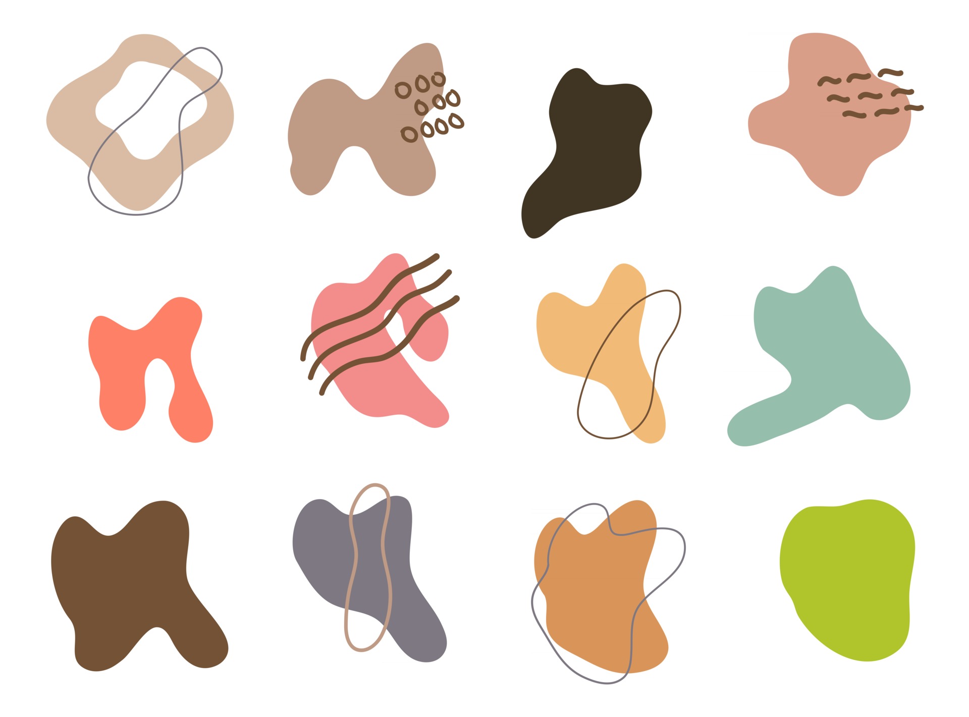 Collection of Abstract Graphic Shapes 3001948 Vector Art at Vecteezy