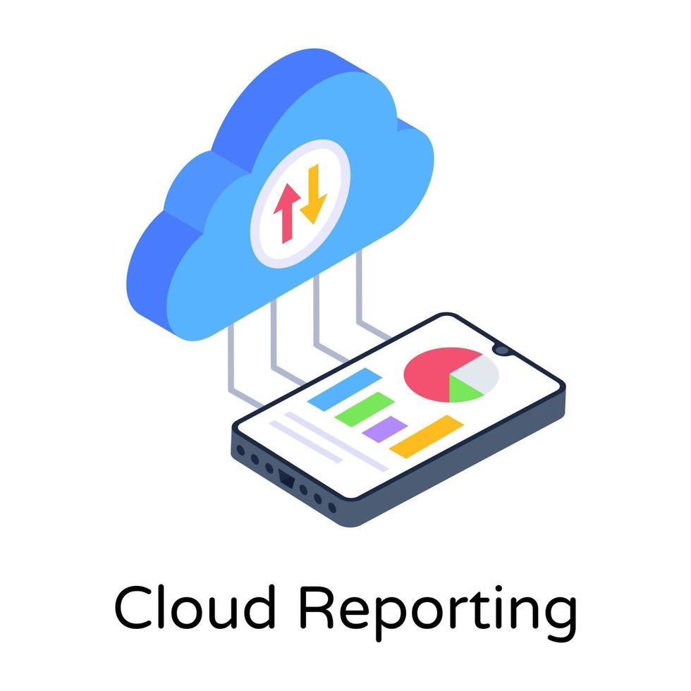 Cloud Reporting Data 3002577 Vector Art at Vecteezy