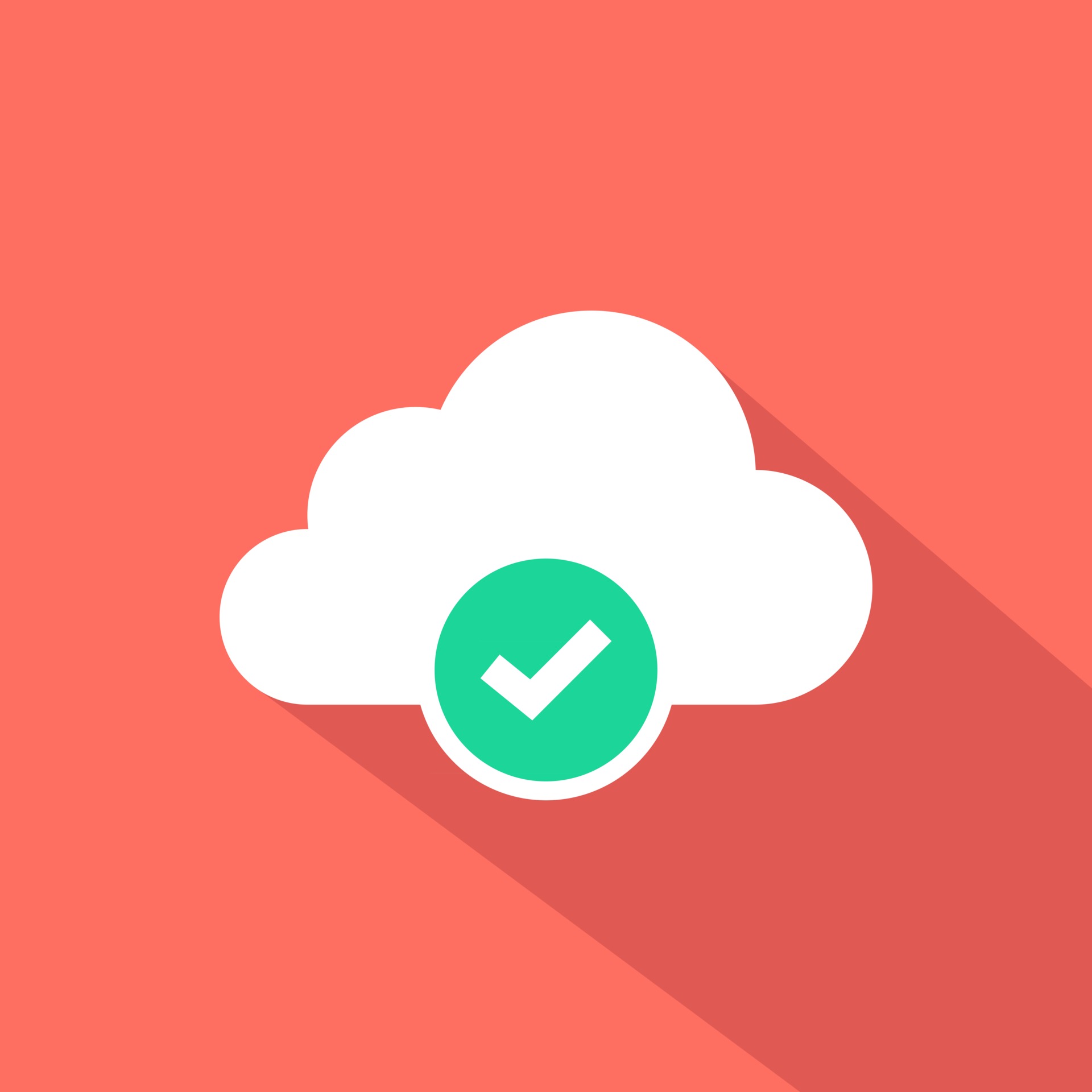 Cloud computing verified icon. 3002822 Vector Art at Vecteezy