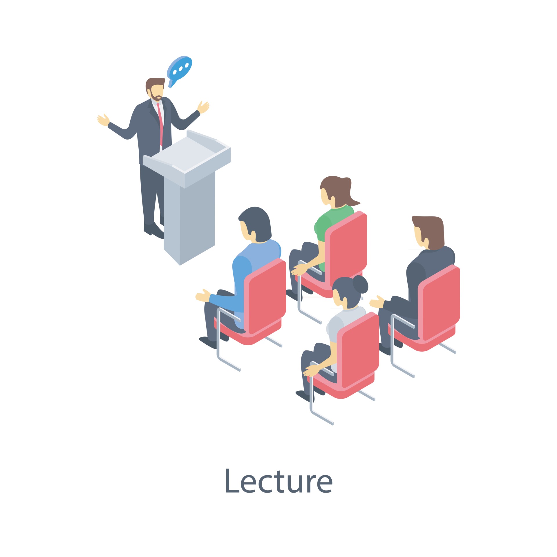 Class Lecture Concepts 3003014 Vector Art at Vecteezy