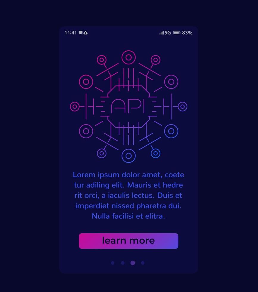 API, application programming interface, mobile banner 3005349 Vector Art at Vecteezy