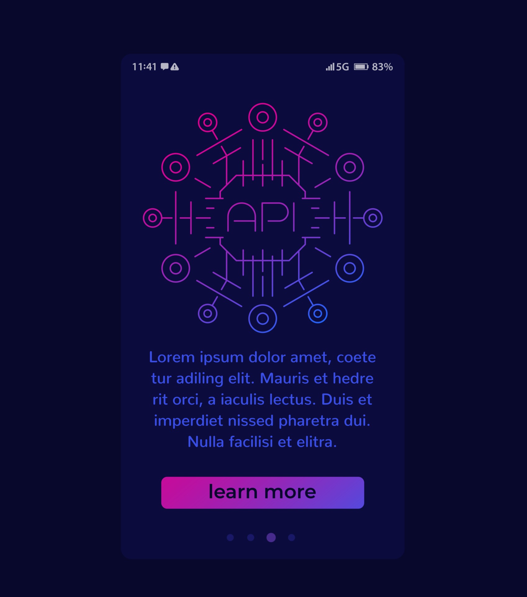 API, application programming interface, mobile banner 3005349 Vector ...