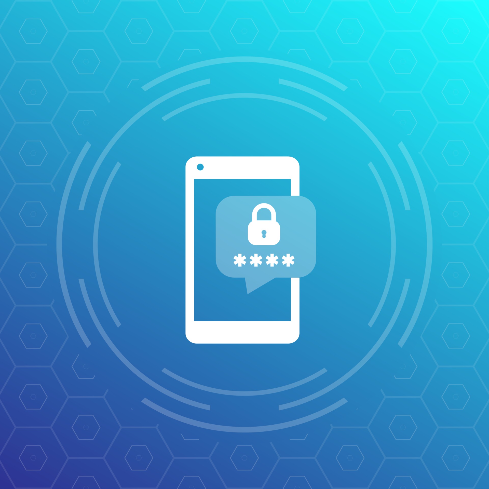 Mobile Security Authentication Password Access Vector Icon 3005412