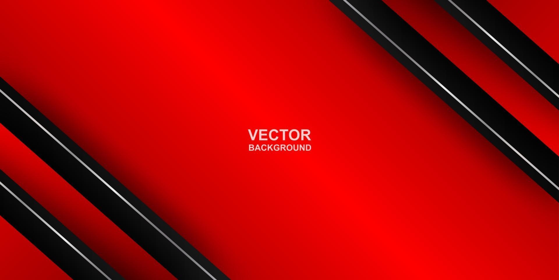Abstract Red Black Gradient Geometric Overlap Shape Background