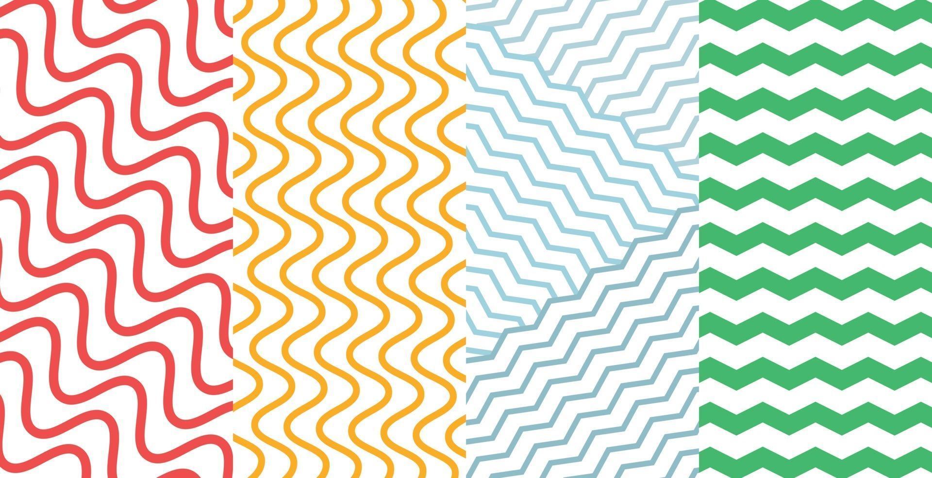 Collection of geometric minimal lines pattern set Free Vector 3013027 ...