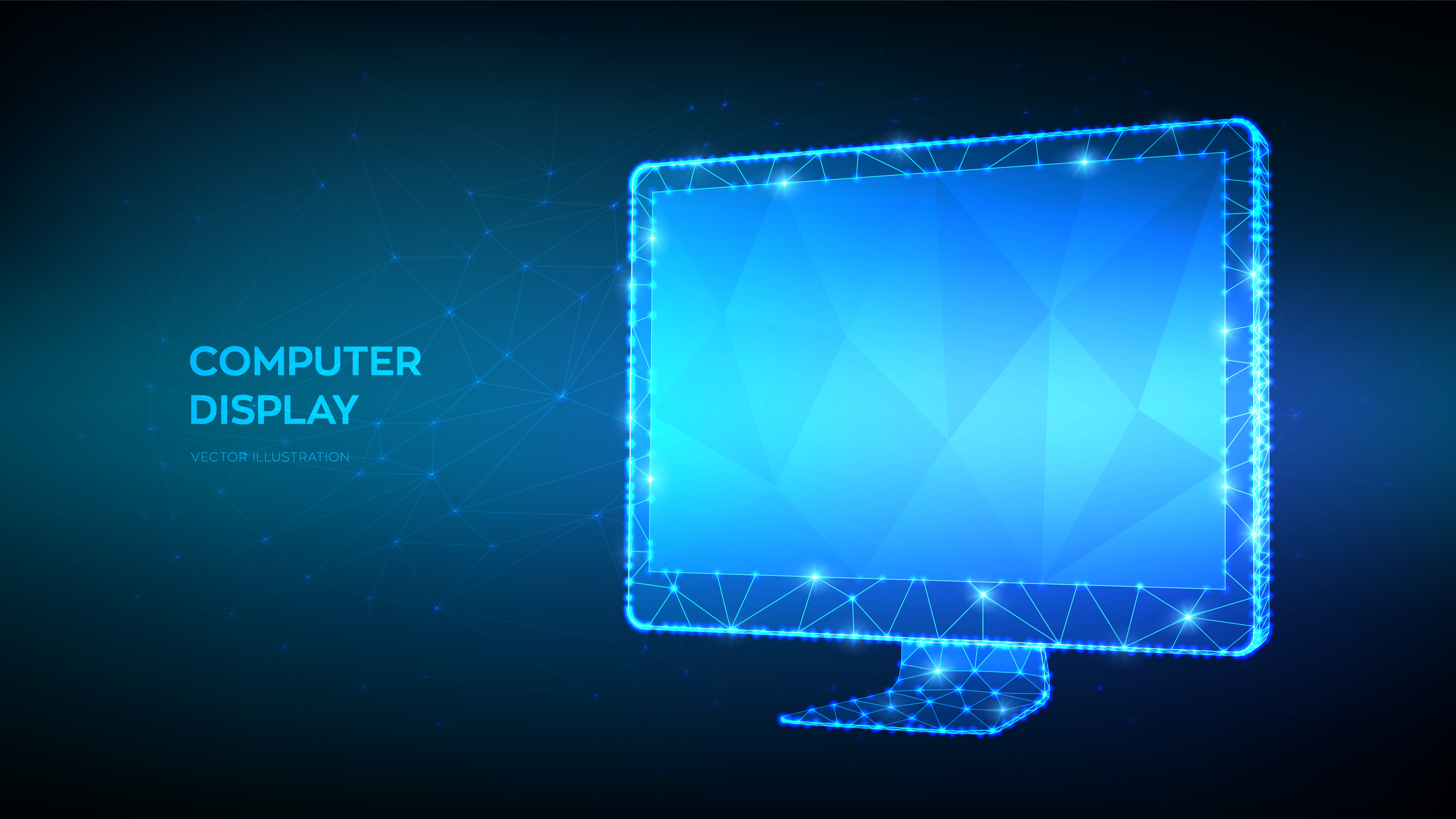 Monitor. Abstract computer monitor with blank empty screen. 3015634 ...